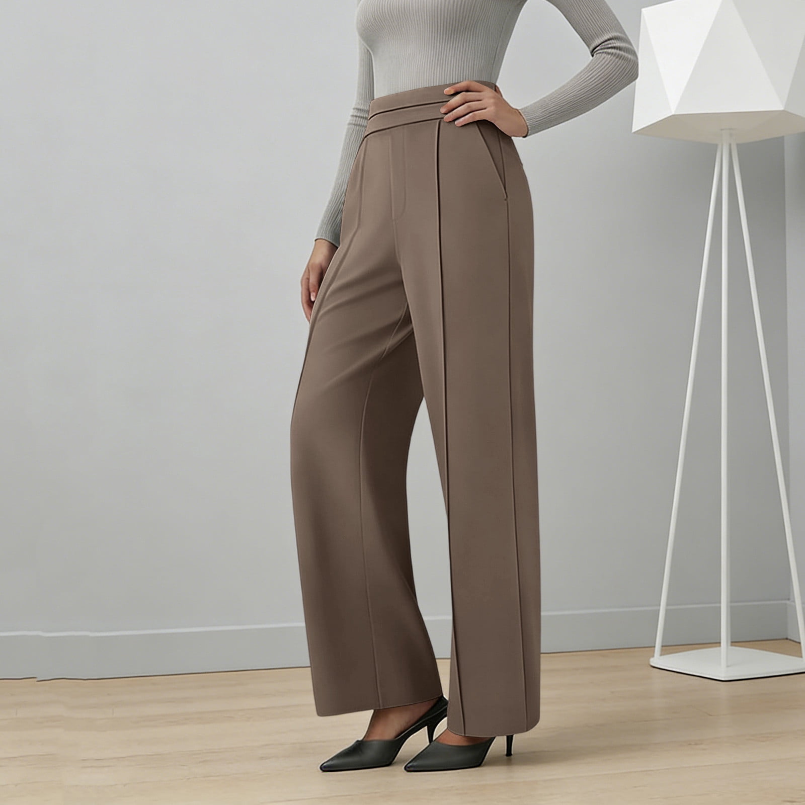 BUIGTTKLOP Dress Pants for Women Business Casual Stretchy Work Pants ...