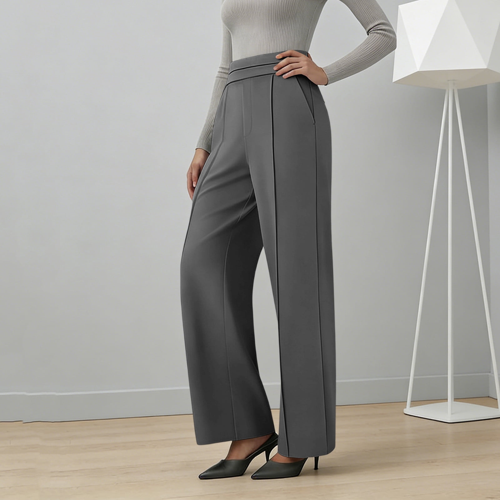 BUIGTTKLOP Dress Pants for Women Business Casual Stretchy Work Pants ...