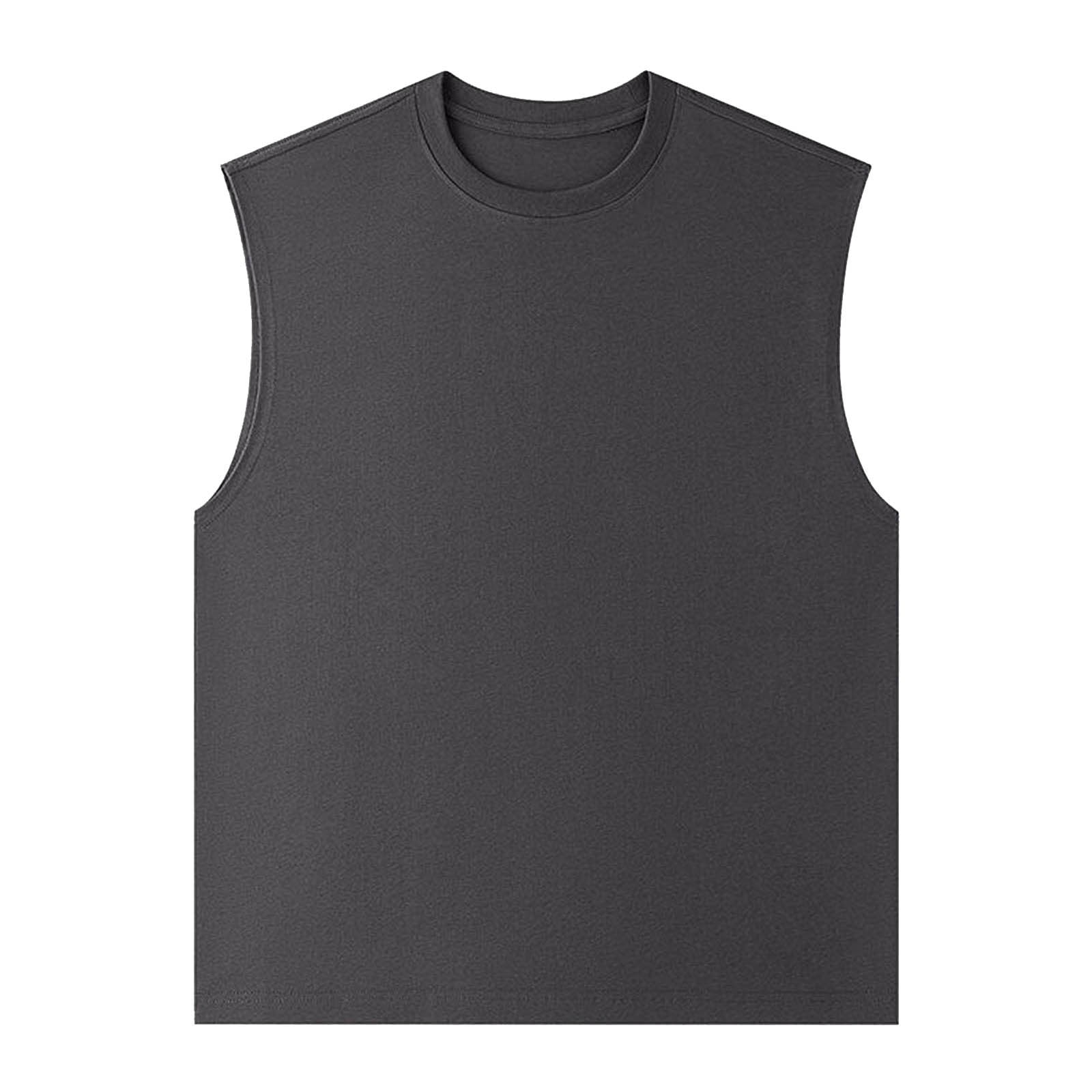 BUIGTTKLOP Mens Cotton Tank Tops Plus Size Sleeveless Muscle Shirts ...