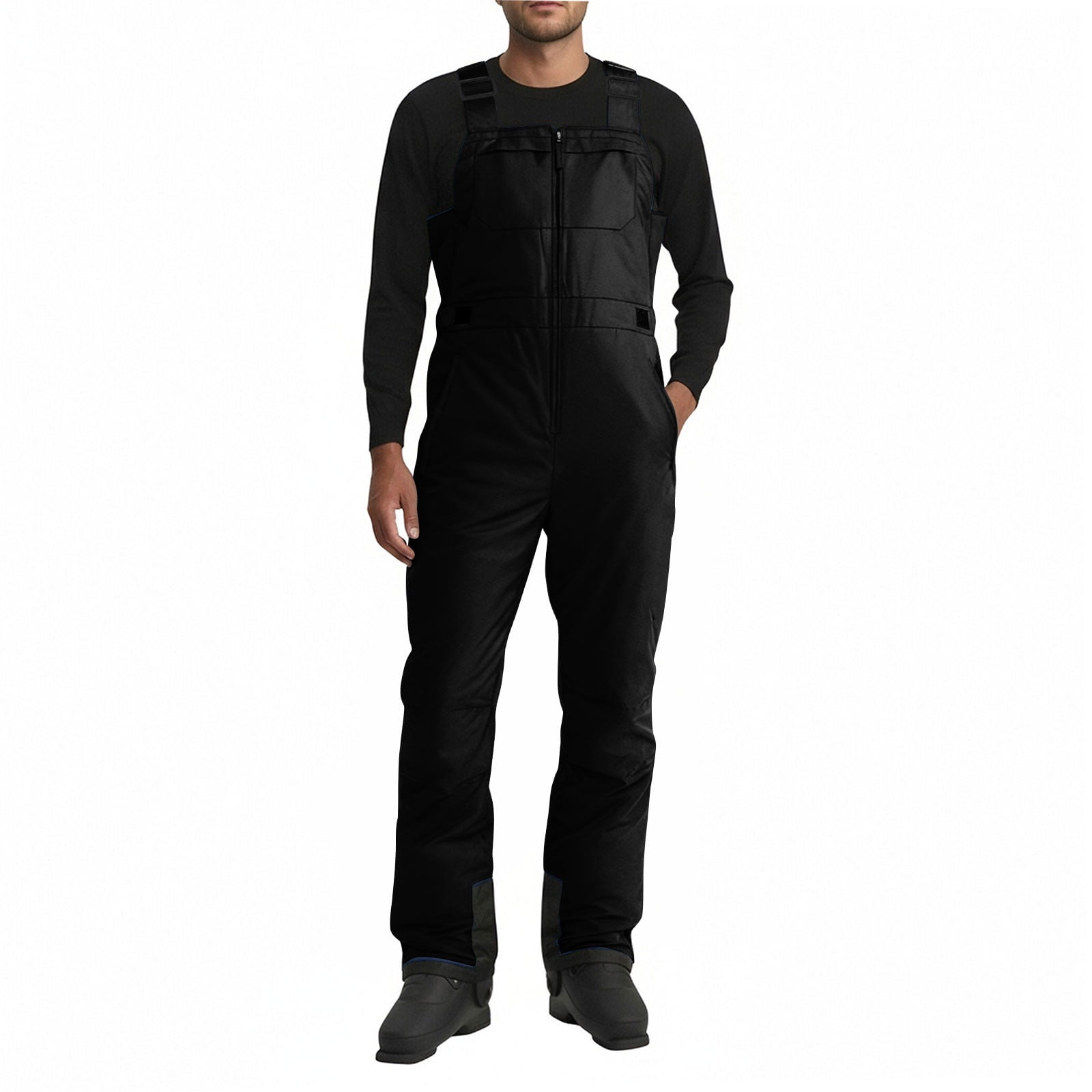 BUIGTTKLOP Mens Winter Overalls Waterproof Snow Bib Snowpants Ski ...