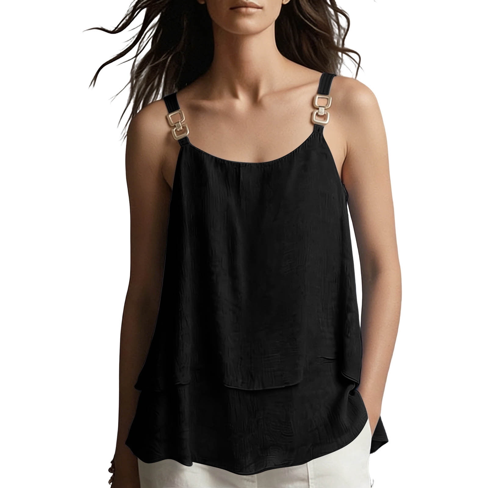 BUIGTTKLOP Plus Size Tank Tops for Women Sleeveless Summer Shirts ...