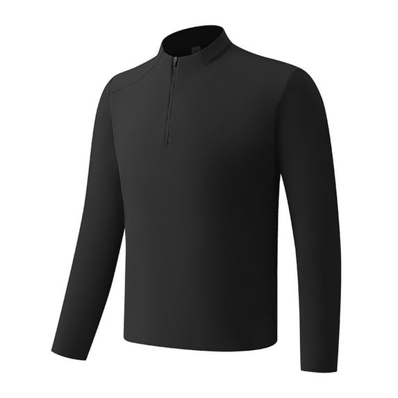 BUIGTTKLOP Quarter Zip Athletic Shirts for Men Long Sleeve Sweatshirts ...