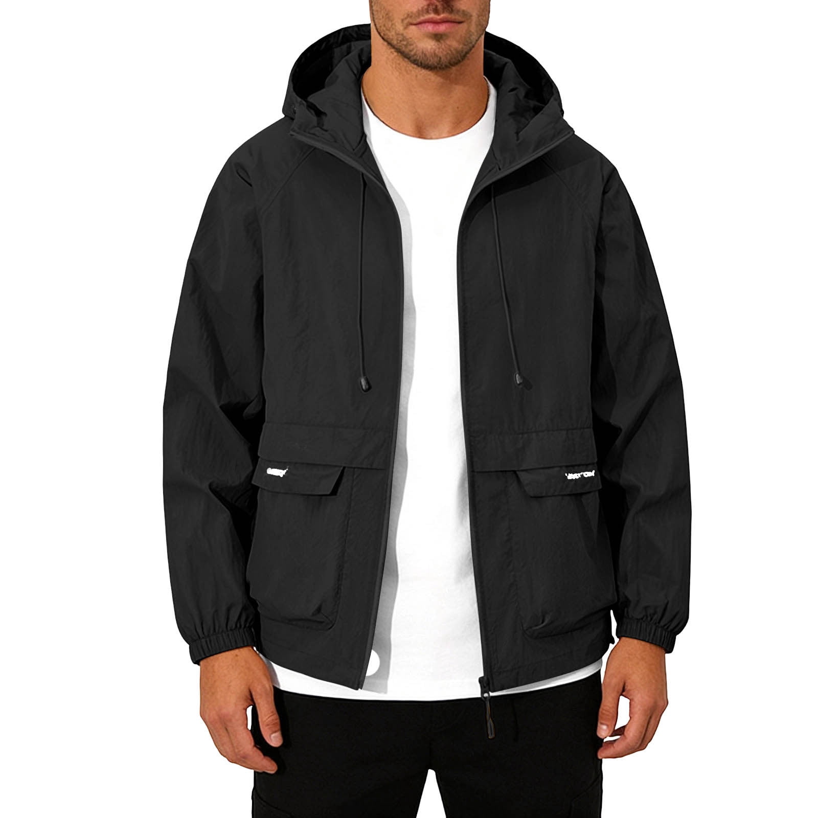 BUIGTTKLOP Rain Jacket Men's Lightweight Waterproof Rain Jacket ...