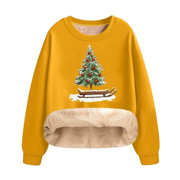 BUIGTTKLOP Sherpa Fleece Lined Sweatshirts for Women Winter Thermal ...