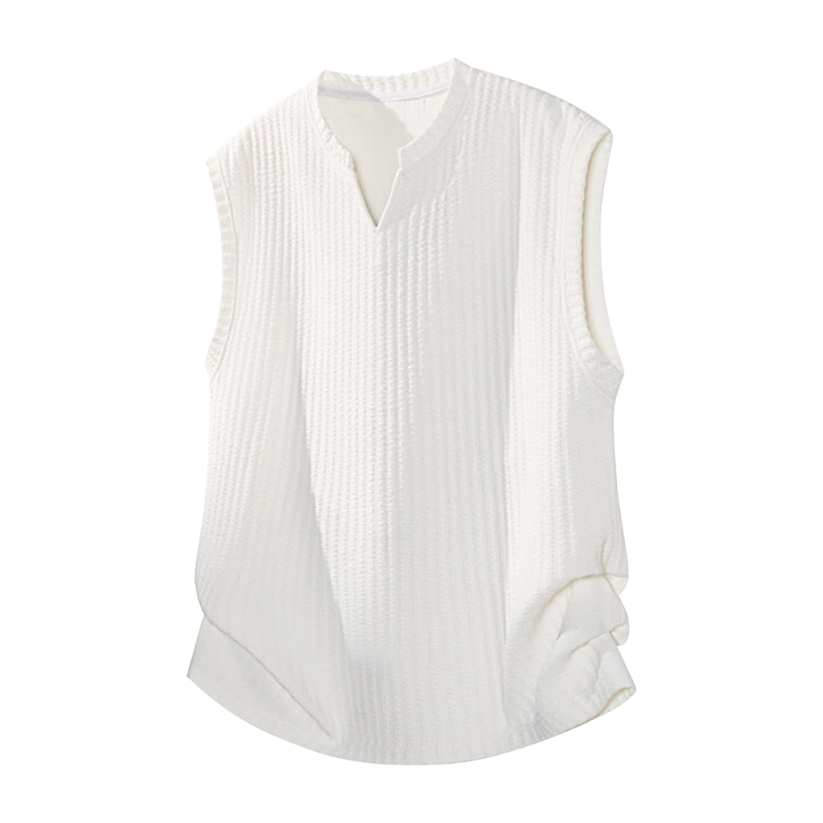 BUIGTTKLOP Tank Tops for Men Sleeveless V Neck Solid Summer Sport ...