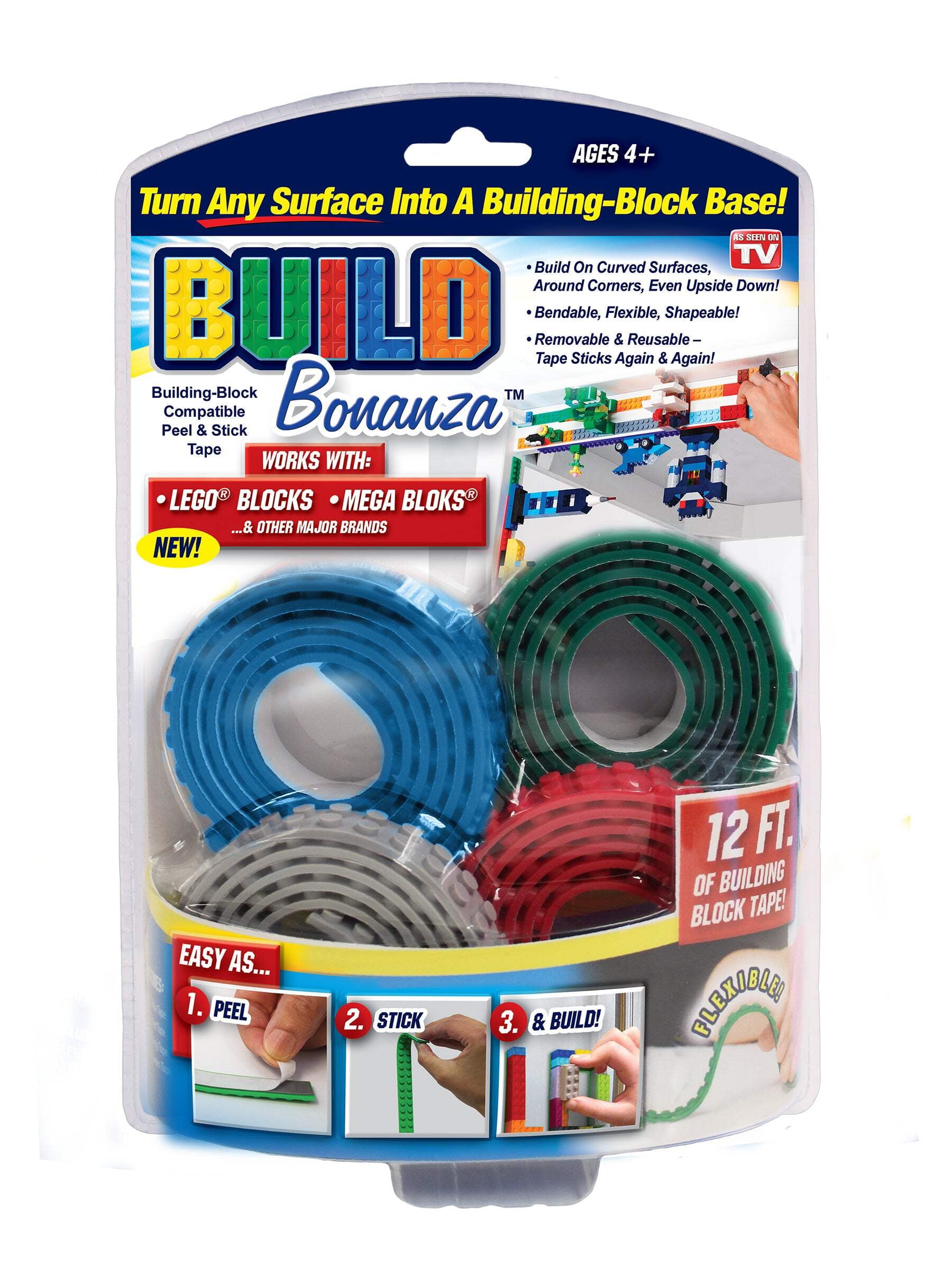 As Seen on TV Build Bonanza Flexible Building Block Base, (Blue/Green ...