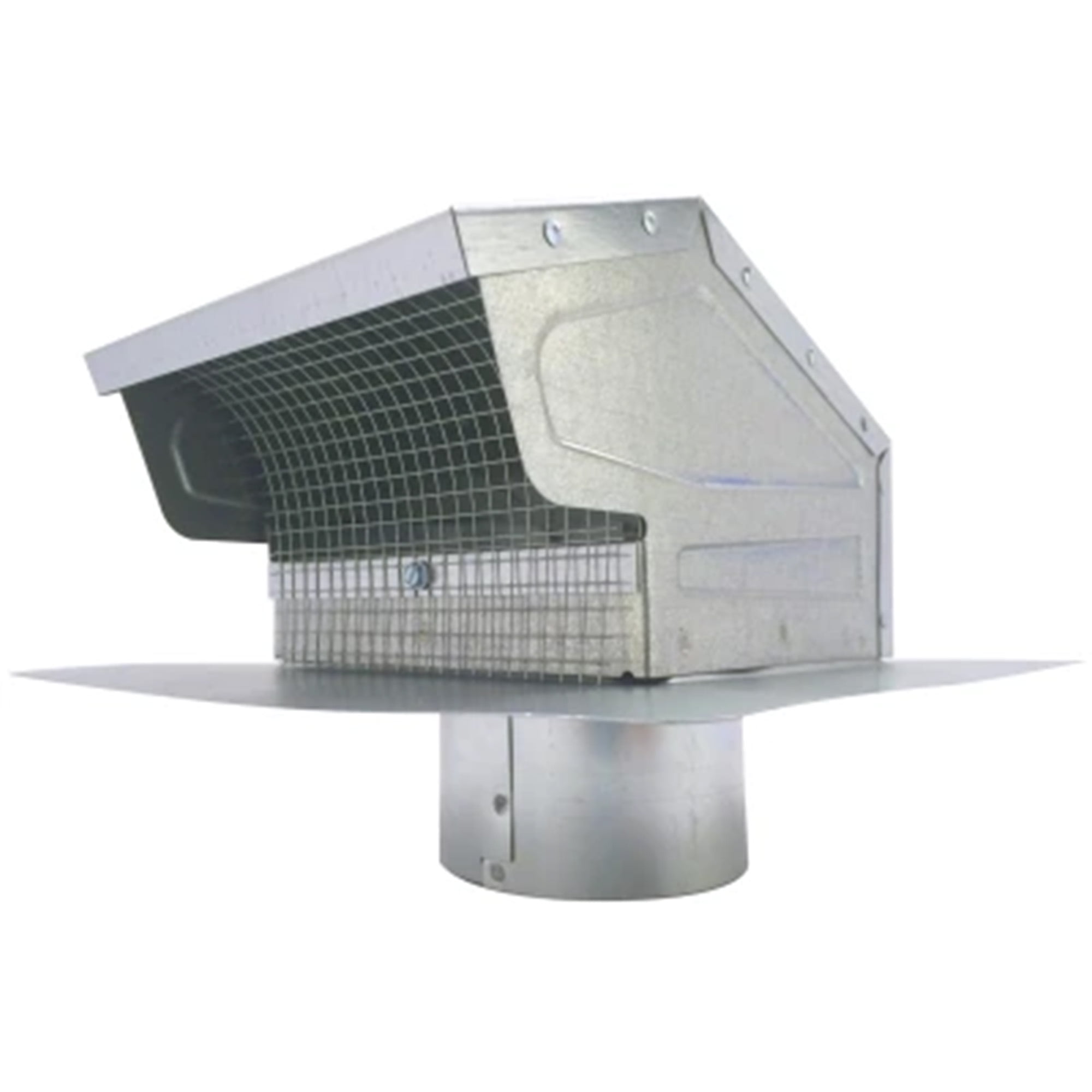 Builder's Best 4-Inch Galvanized Mill Finish Roof Cap, Flush with ...