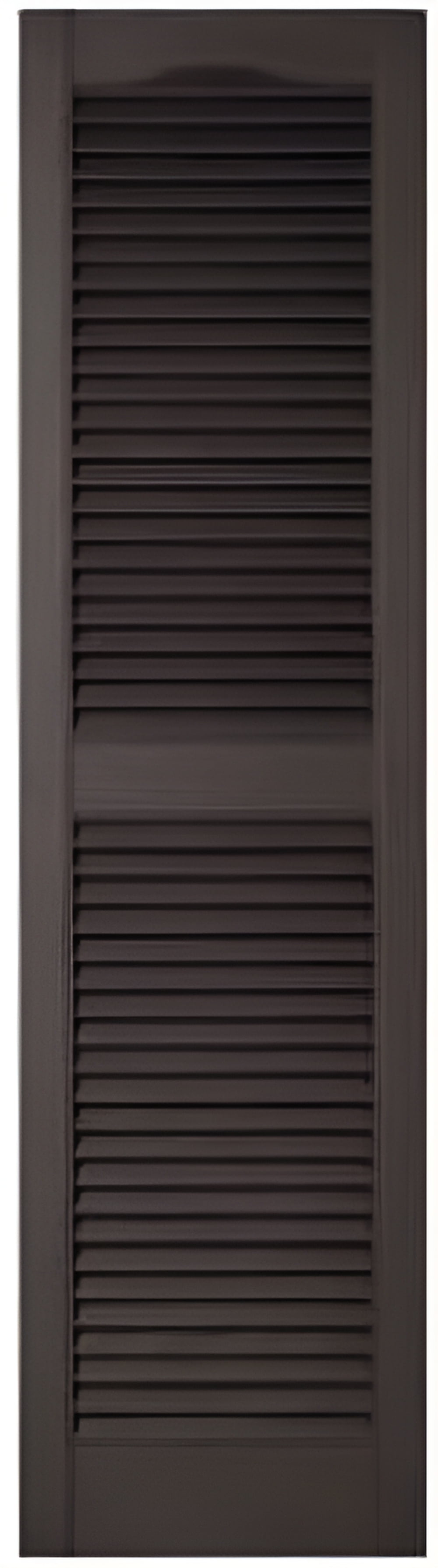 BUILDERS EDGE TV817434 PR 15x55 BLK Shutter - Walmart.com