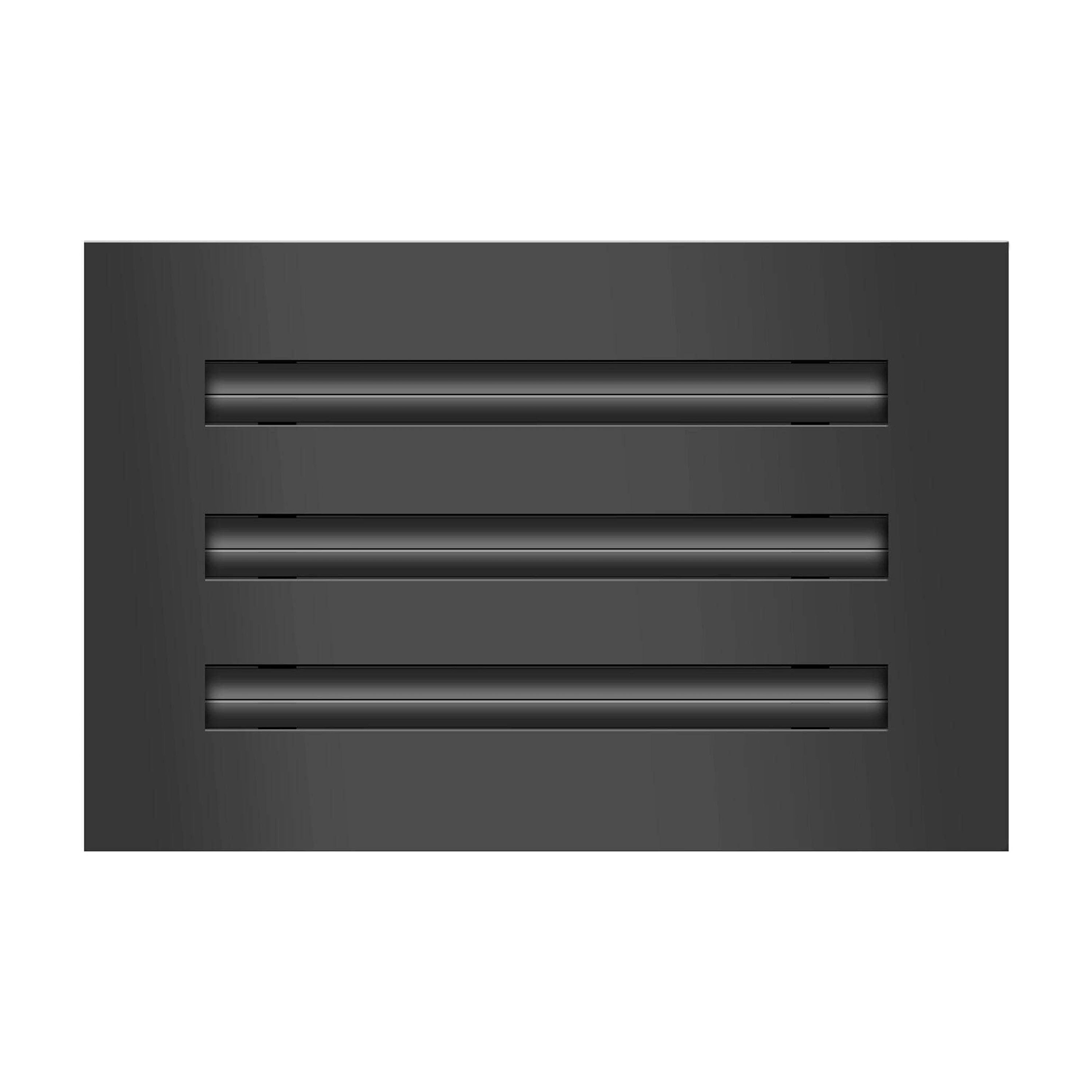 BUILDMART 10x6 Modern AC Vent Cover - Black Air Vent - Register Grille ...