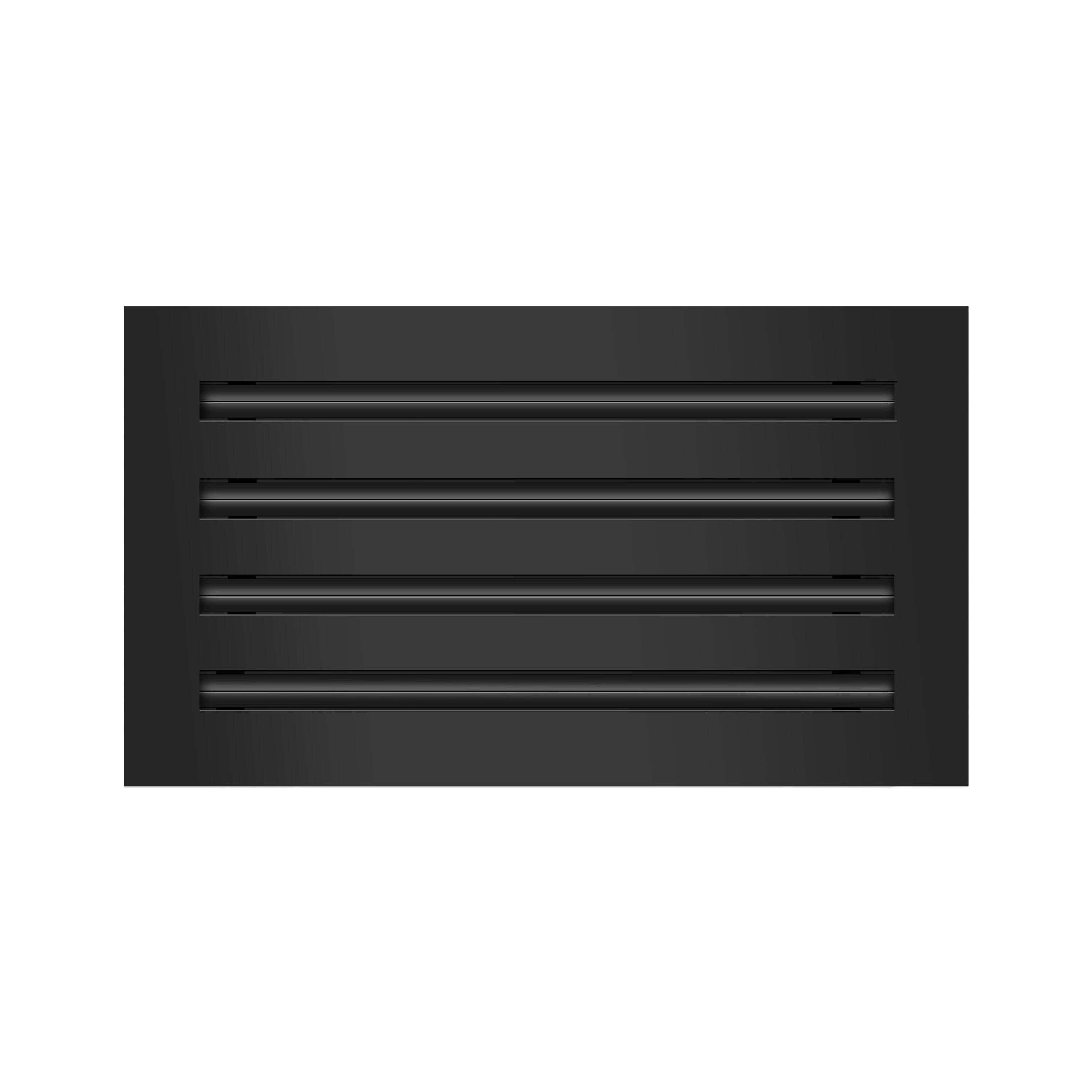 BUILDMART - 14x8 Modern AC Vent Cover - Decorative Black Aluminum Air ...