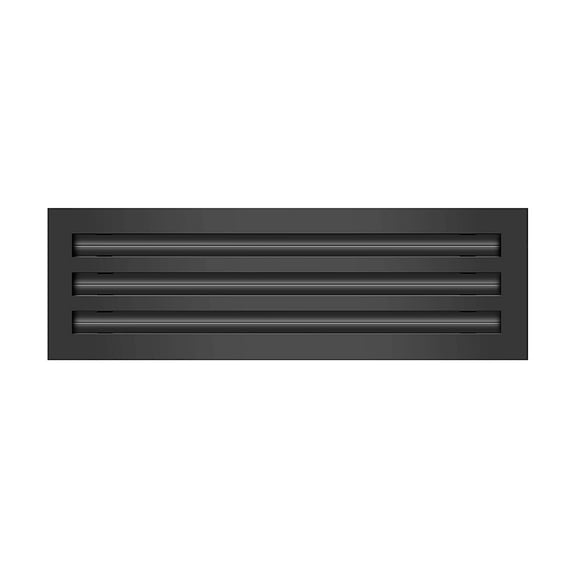 BUILDMART - 18" Linear Slot Diffuser - 3 Slot - Triple Slot - Black ...