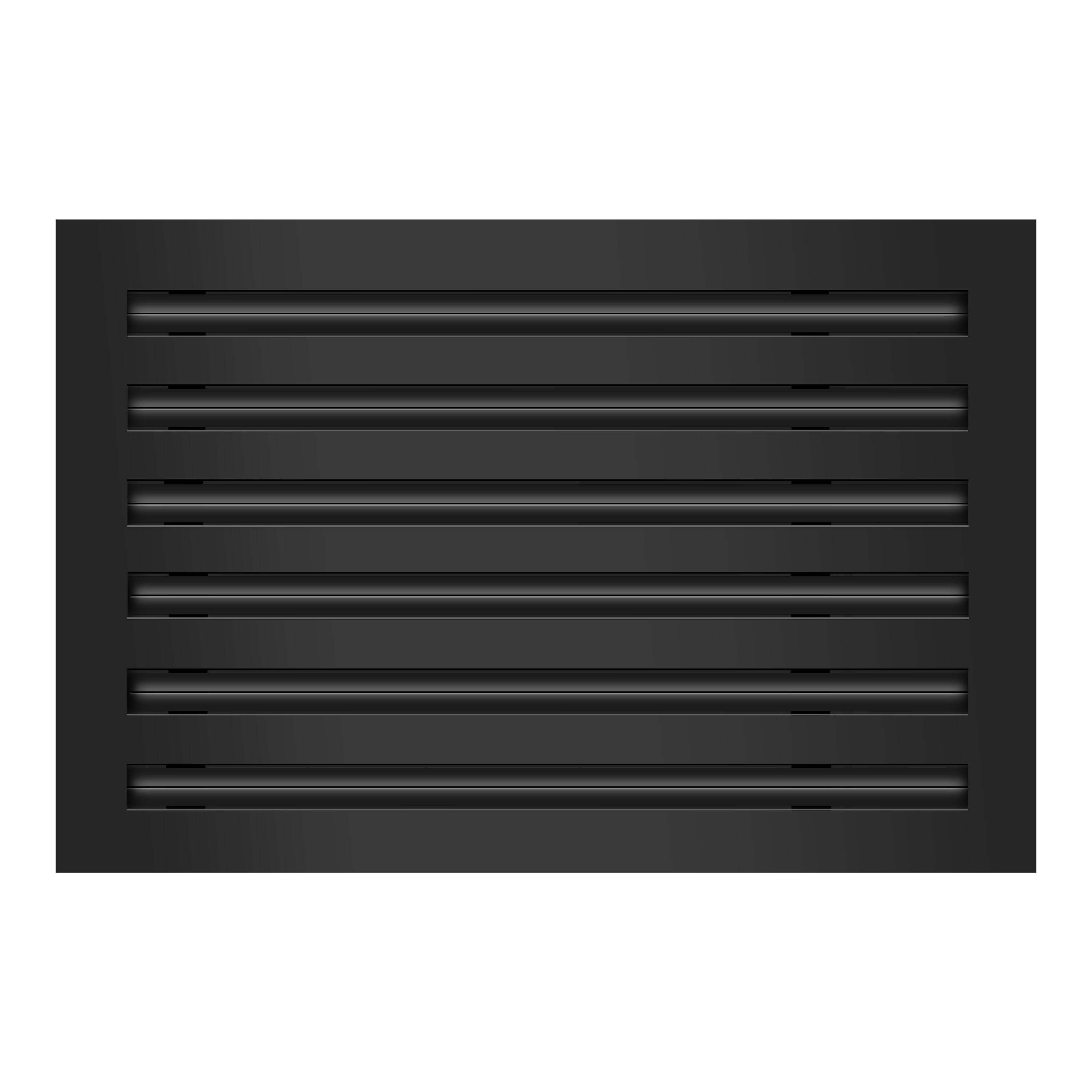 BUILDMART - 18x12 Modern AC Vent Cover - Decorative Black Aluminum Air ...