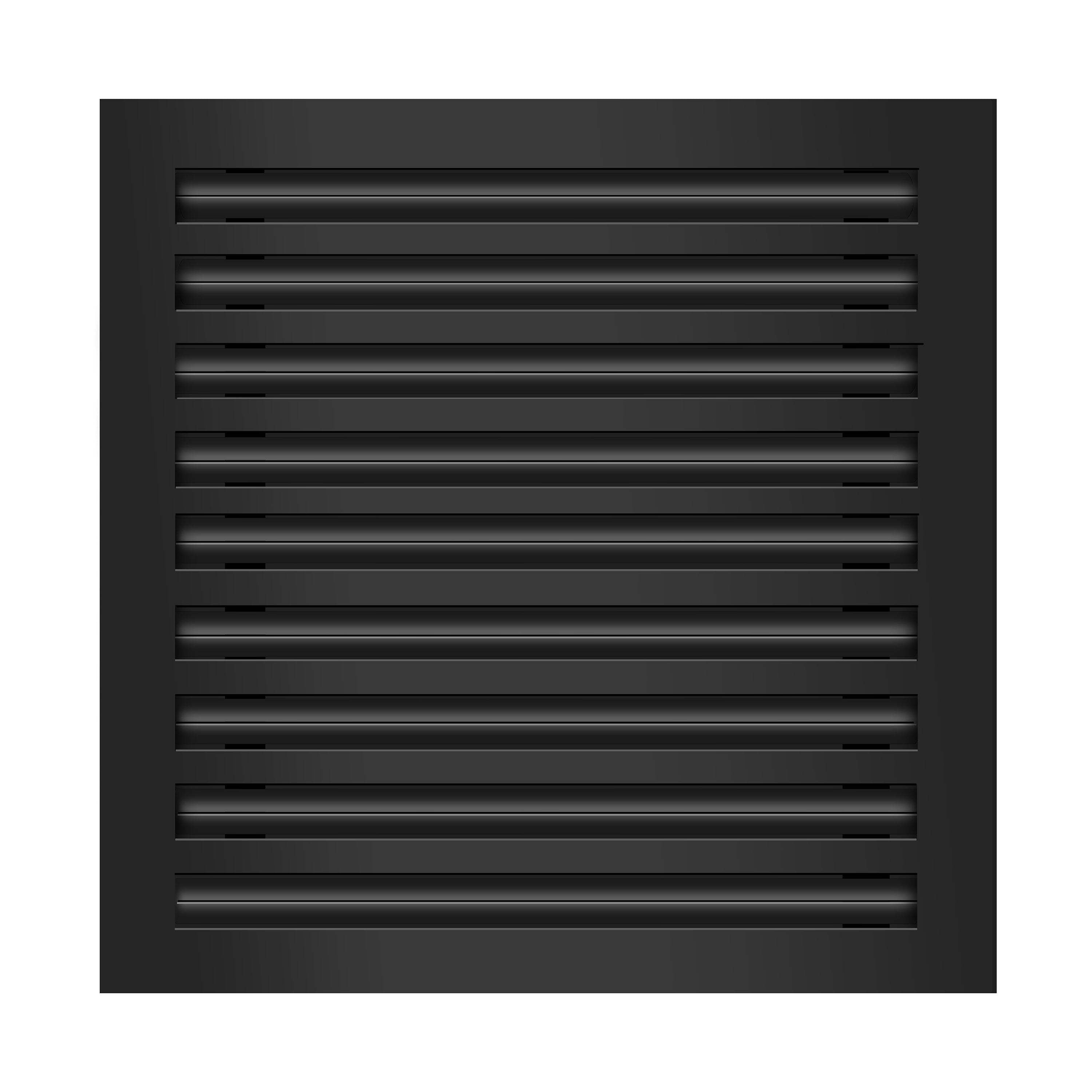 BUILDMART - 18x18 Modern Home AC Vent Cover - Decorative Black Return ...