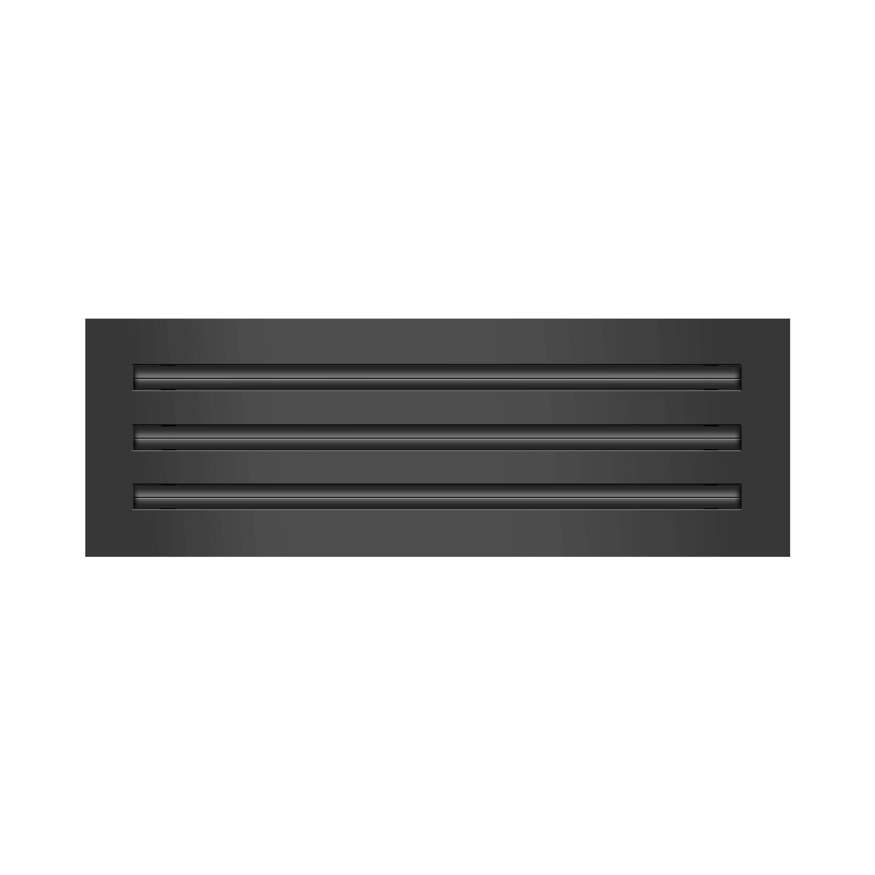 BUILDMART - 18x6 Modern AC Vent Cover - Decorative Black Aluminum Air ...