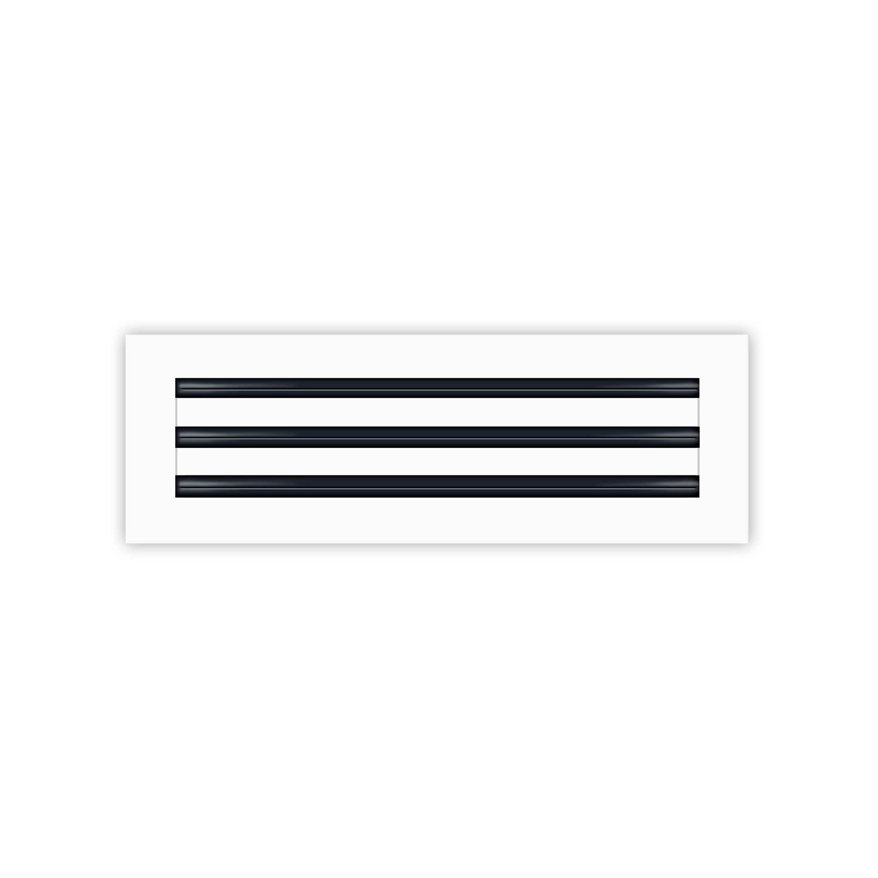 BUILDMART - 18x6 Modern AC Vent Cover - Decorative White Aluminum Air ...