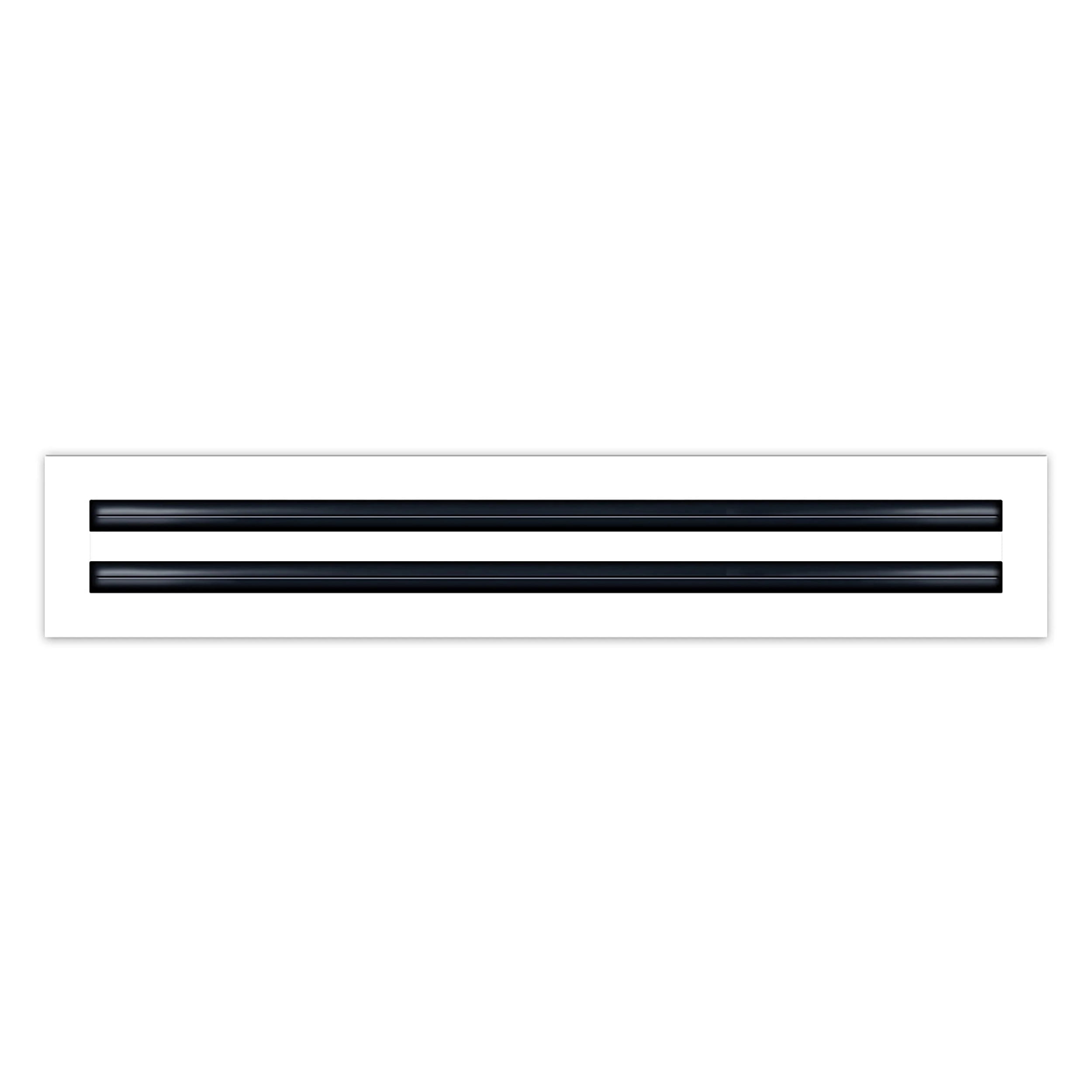 BUILDMART - 22x4 Modern AC Vent Cover - Decorative White Aluminum Air ...