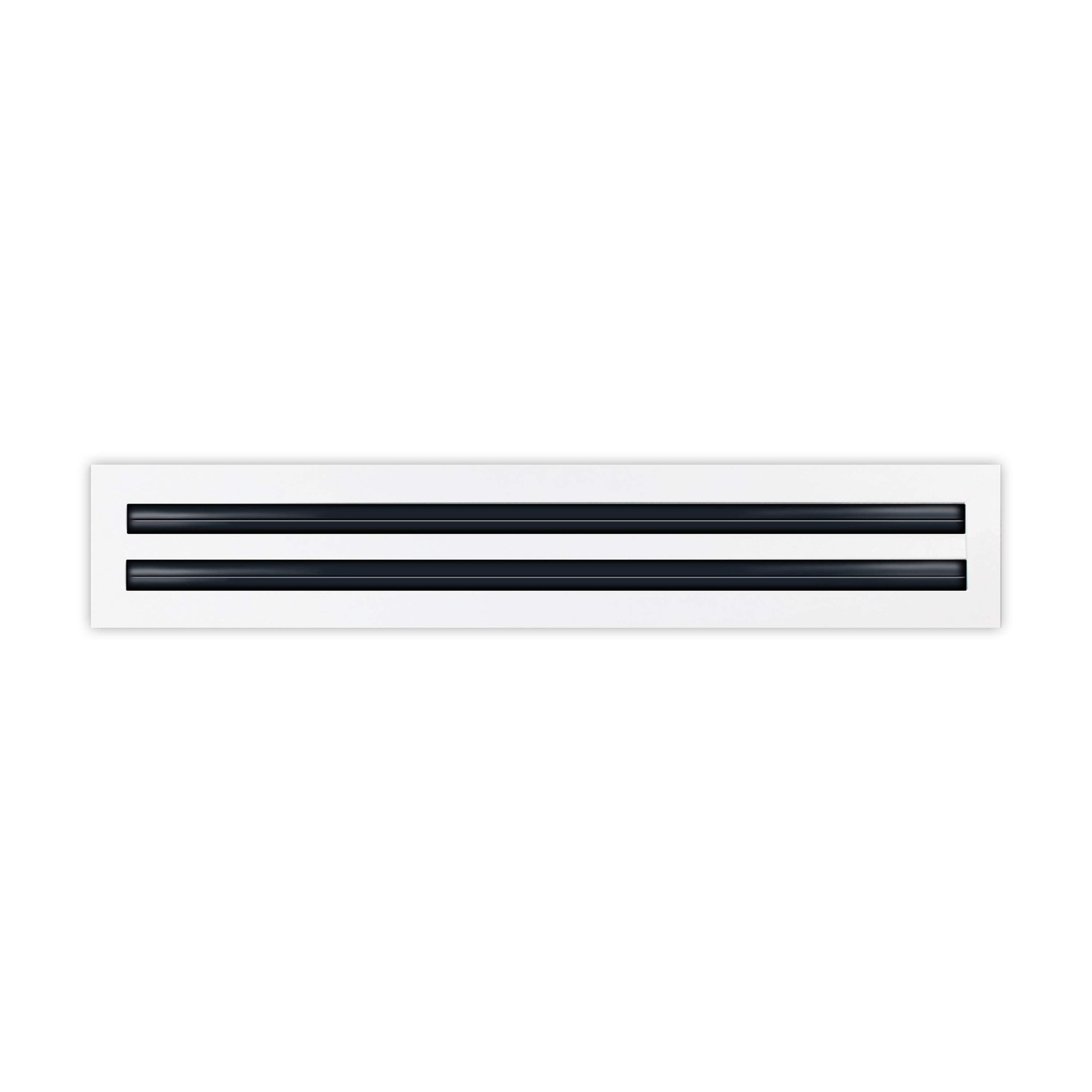 BUILDMART - 24" Linear Slot Diffuser - (2 Slot) Double Slot - White ...