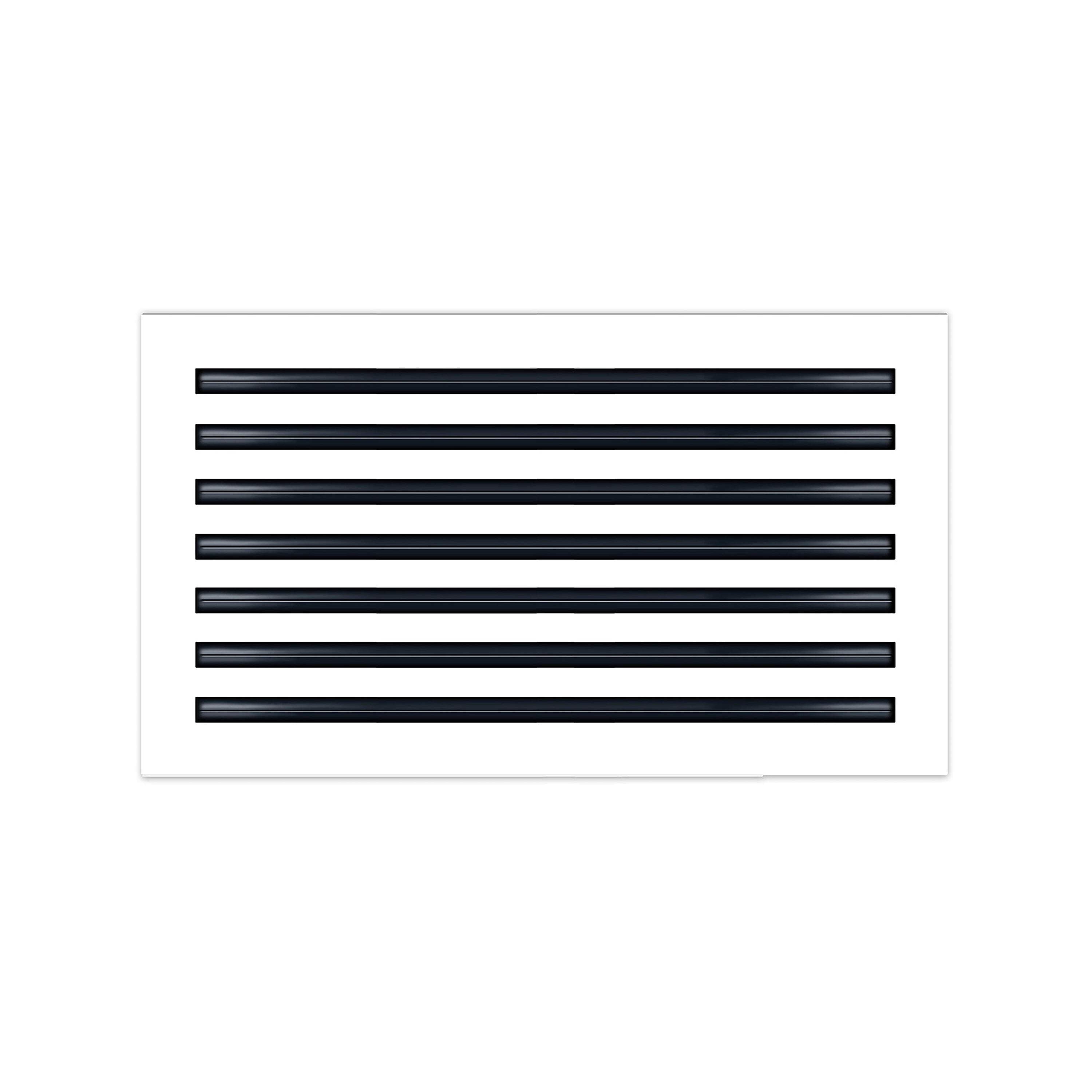 BUILDMART - 24x14 Modern AC Vent Cover - Decorative White Aluminum Air ...