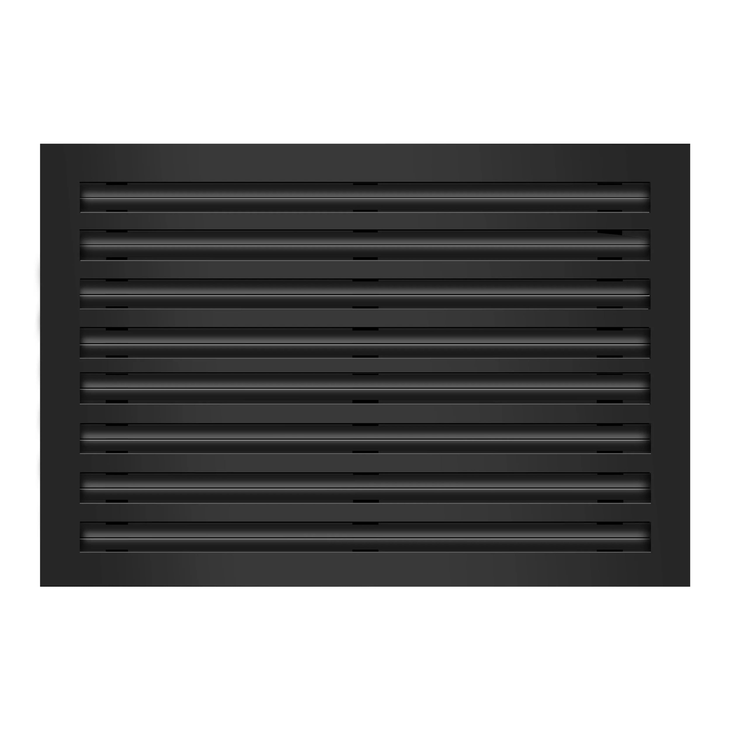 BUILDMART - 24x16 Modern AC Vent Cover - Decorative Black Aluminum Air ...