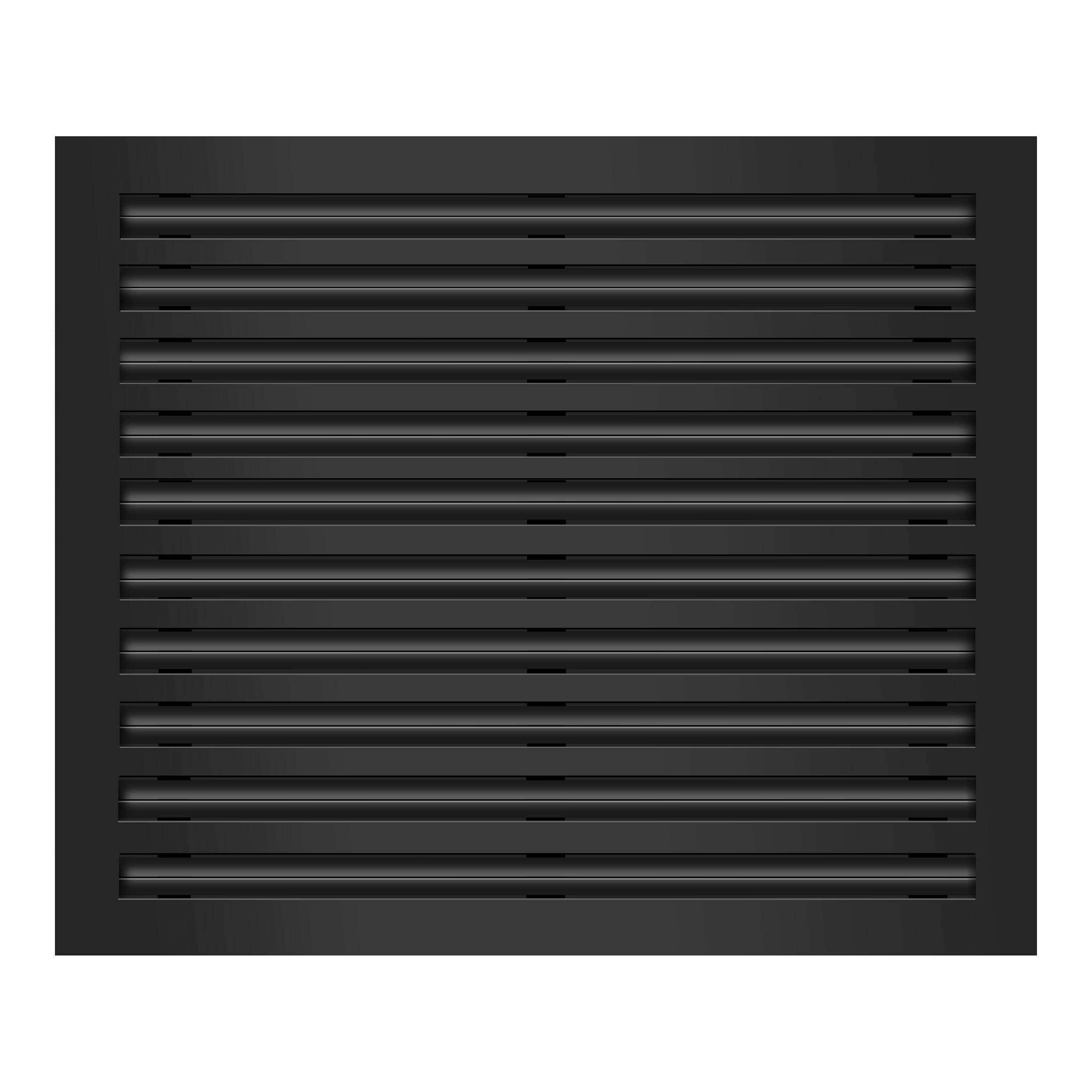 BUILDMART - 24x20 Modern AC Vent Cover - Decorative Black Aluminum Air ...