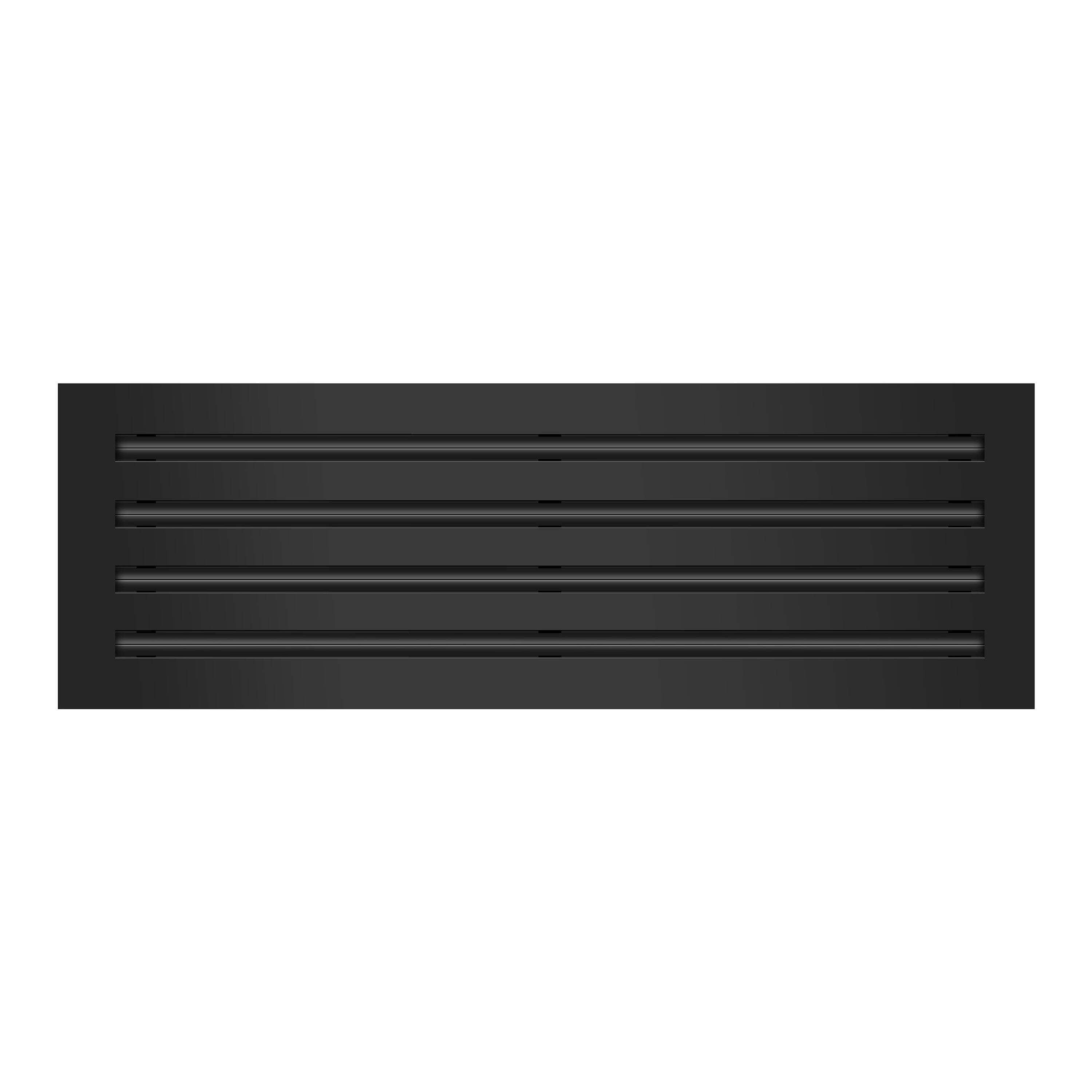 BUILDMART - 24x8 Modern AC Vent Cover - Decorative Black Aluminum Air ...