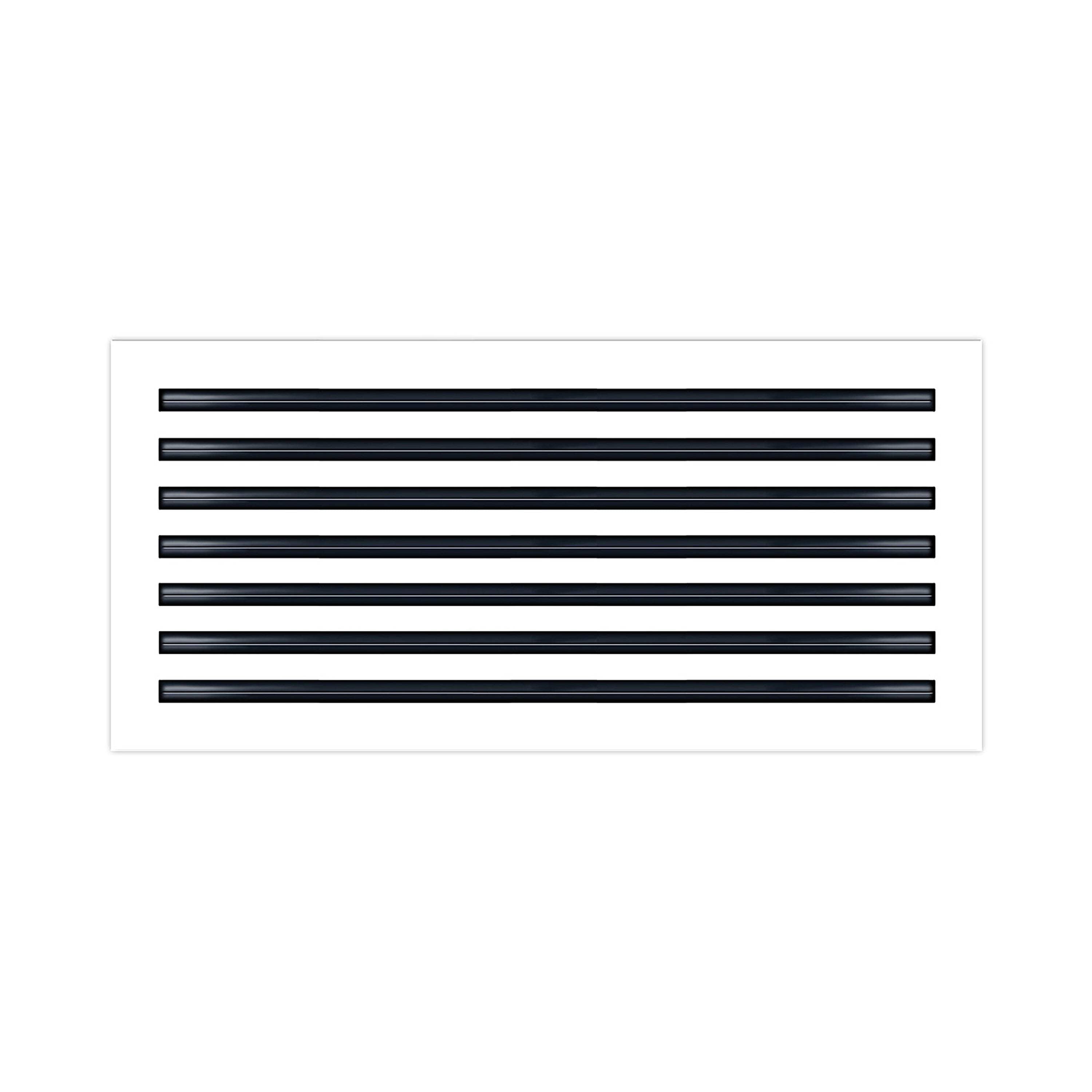 BUILDMART - 30x14 Modern AC Vent Cover - Decorative White Aluminum Air ...