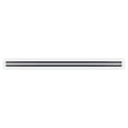 BUILDMART - 48" Linear Slot Diffuser - 2 Slot - Double Slot - White ...