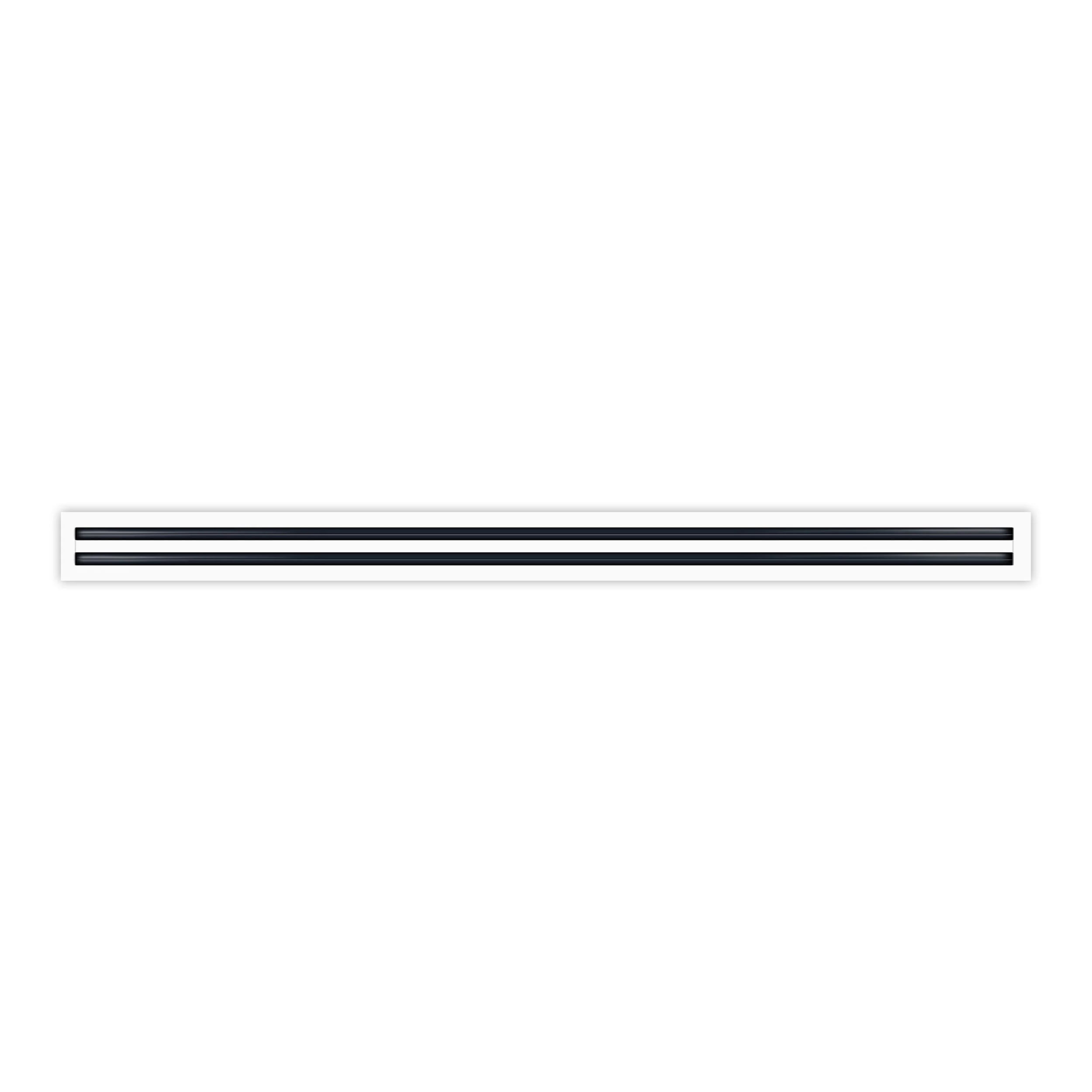 BUILDMART - 60" Linear Slot Diffuser - (2 Slot) Double Slot - White ...