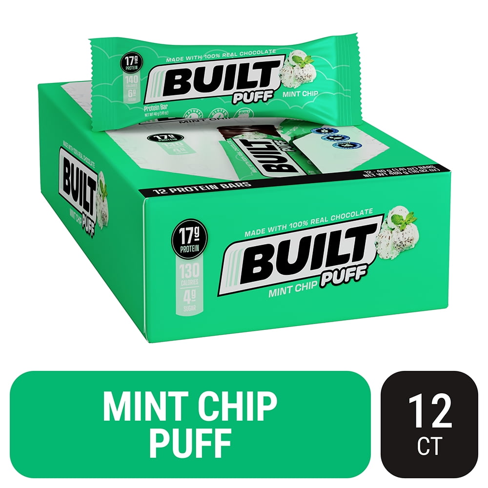 BUILT Bar Coconut Marshmallow Protein Puff, 17g High Protein, Low ...