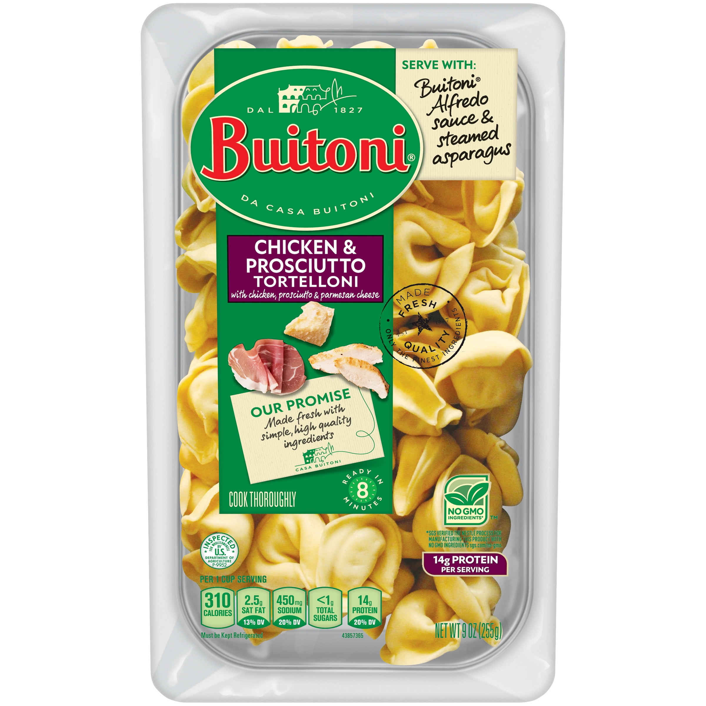 BUITONI Chicken & Prosciutto Tortelloni Refrigerated Pasta 9 oz. Pack ...