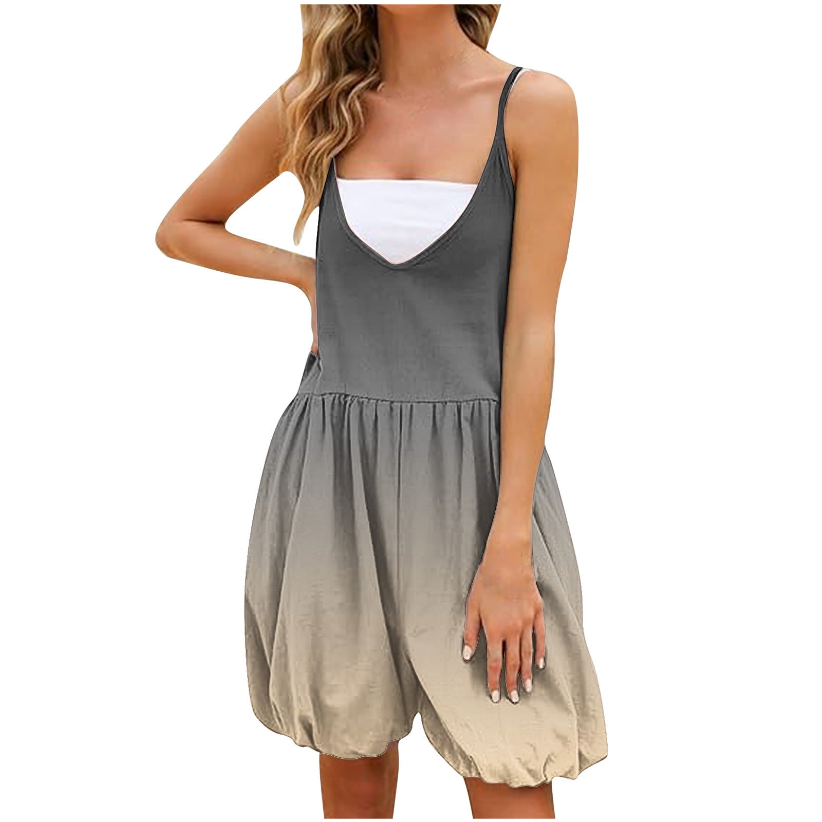 Buigttklop American Flag Jumpsuits for Women Independence Day Summer ...