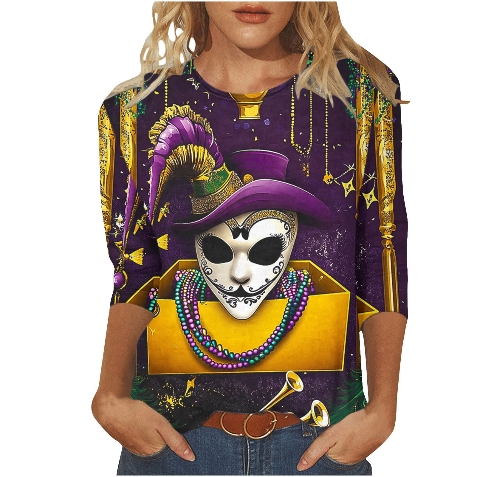 BUIgtTklOP No Boundaries Oversized Tshirts Shirts for Women Carnival ...