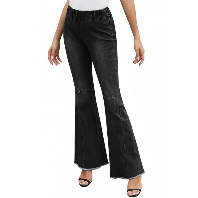 Buigttklop No Boundaries Pants For Women Clearance 2024 Flare Jeans For