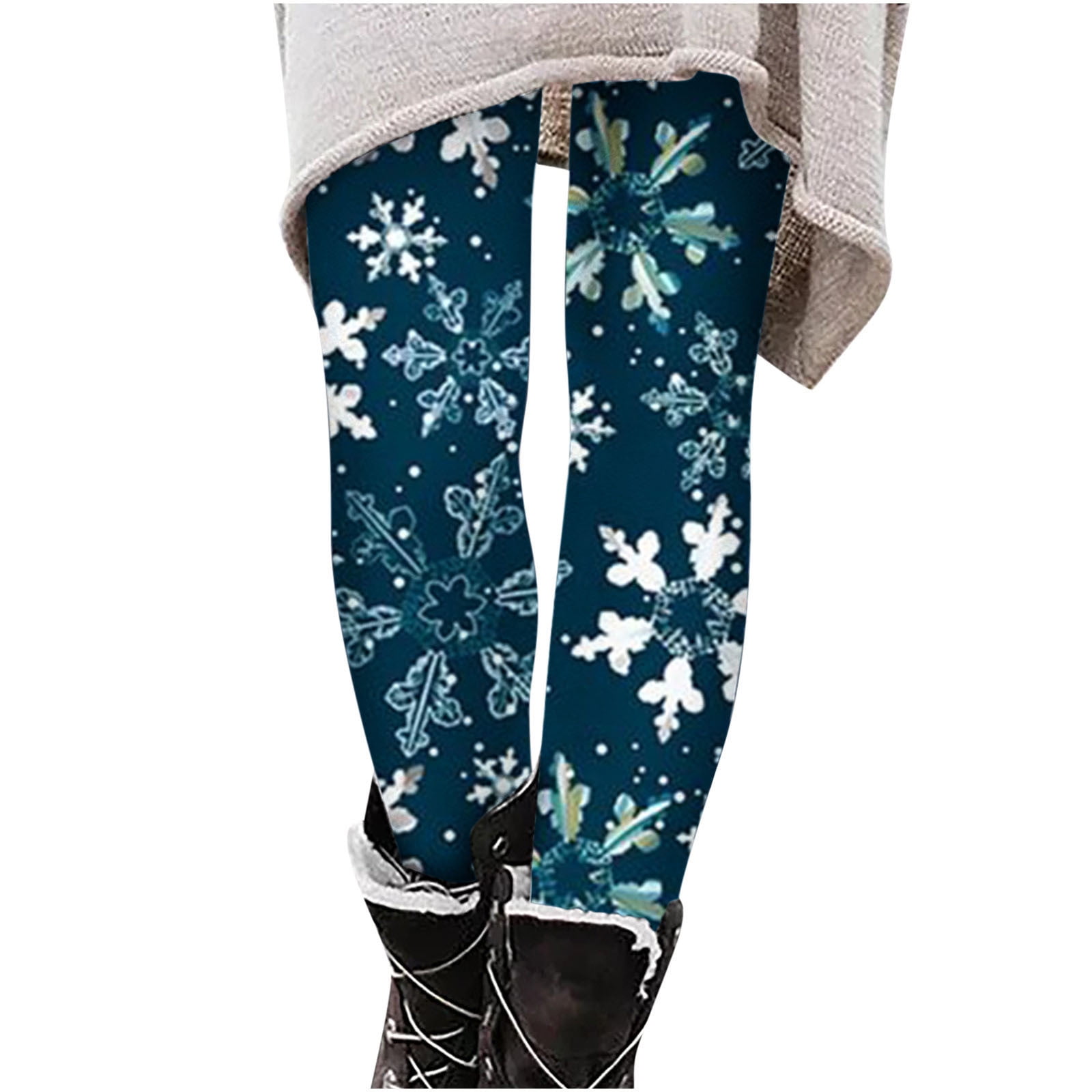 BUIgtTklOP Pants For Women Clearance,Women's Christmas Running Printing ...