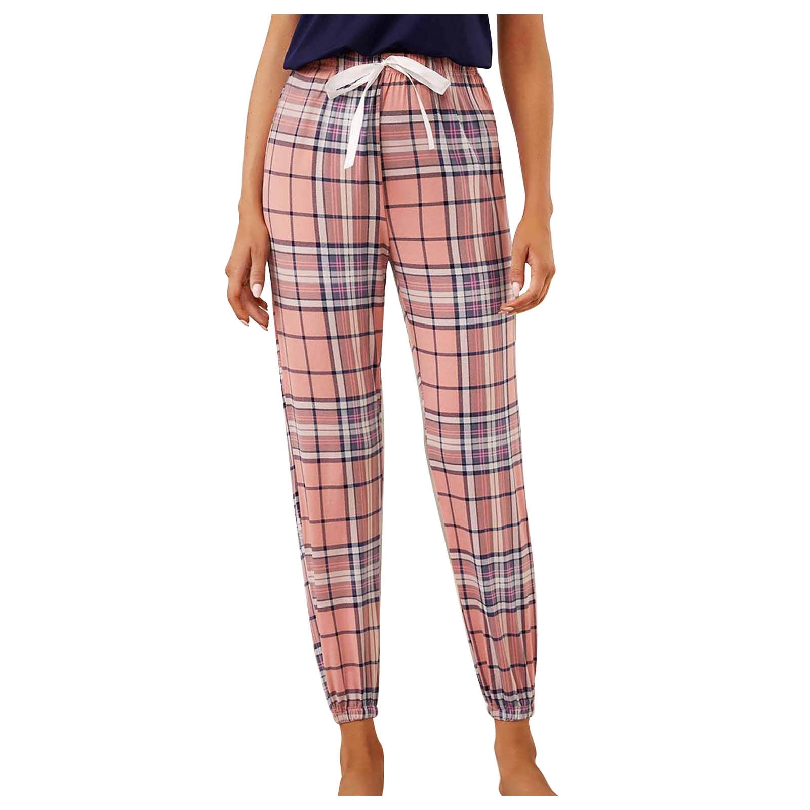 Buigttklop Pants for Women,Women'S Lattice Home Pants Comfortable and ...