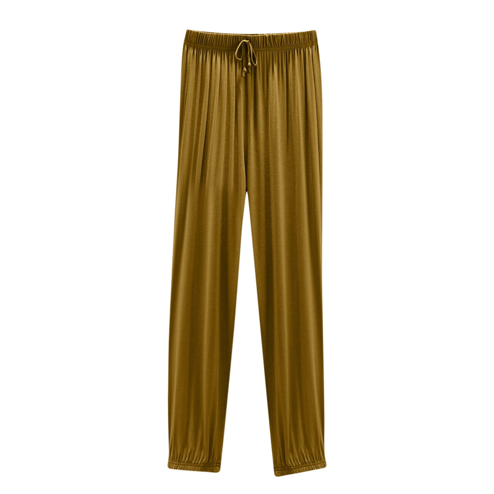 BUIgtTklOP Pants Women Plus Size High Waisted Home Thin Casual Pocket ...