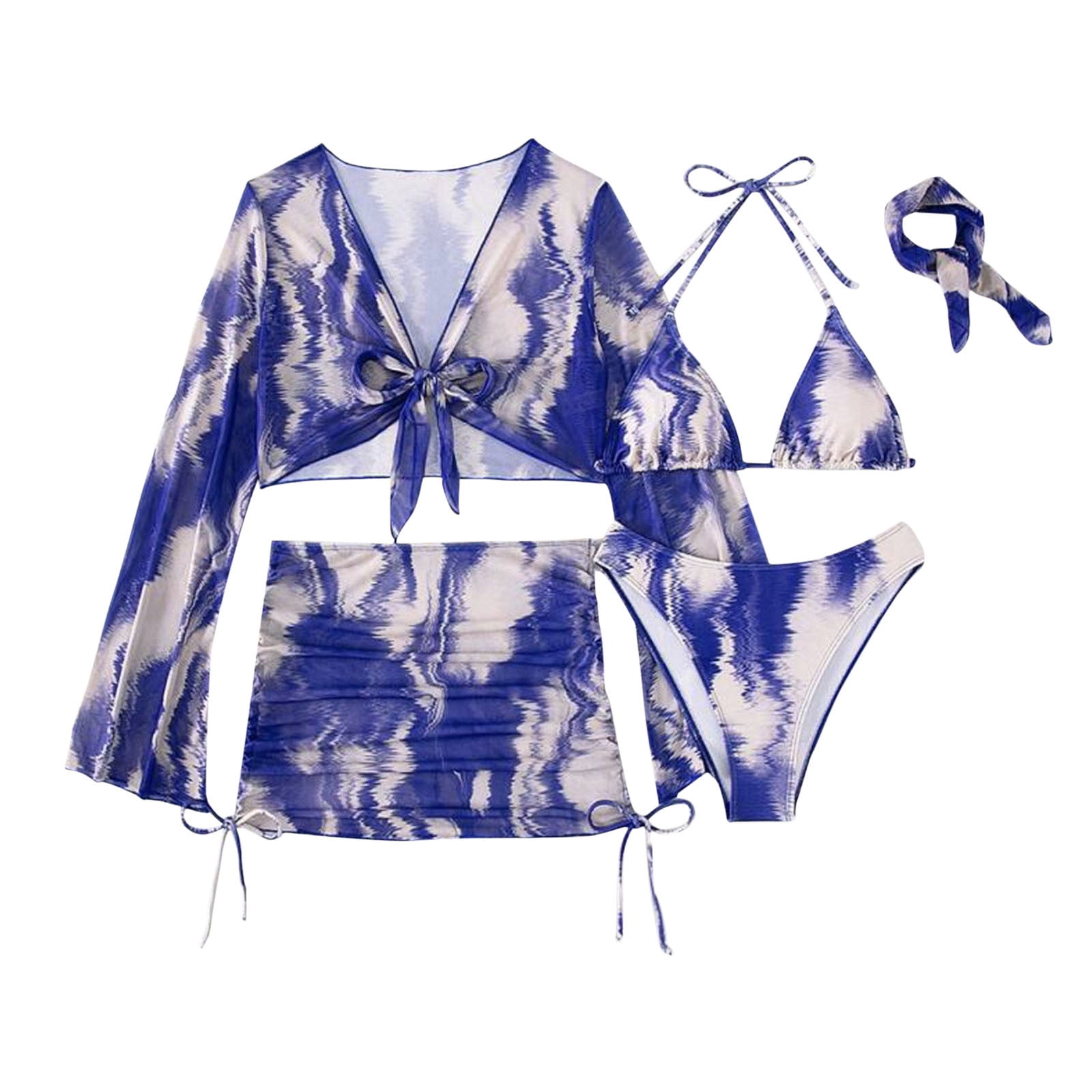 Buigttklop Swimsuits for Women 2024 Women'S Split Body Cover Up Able ...