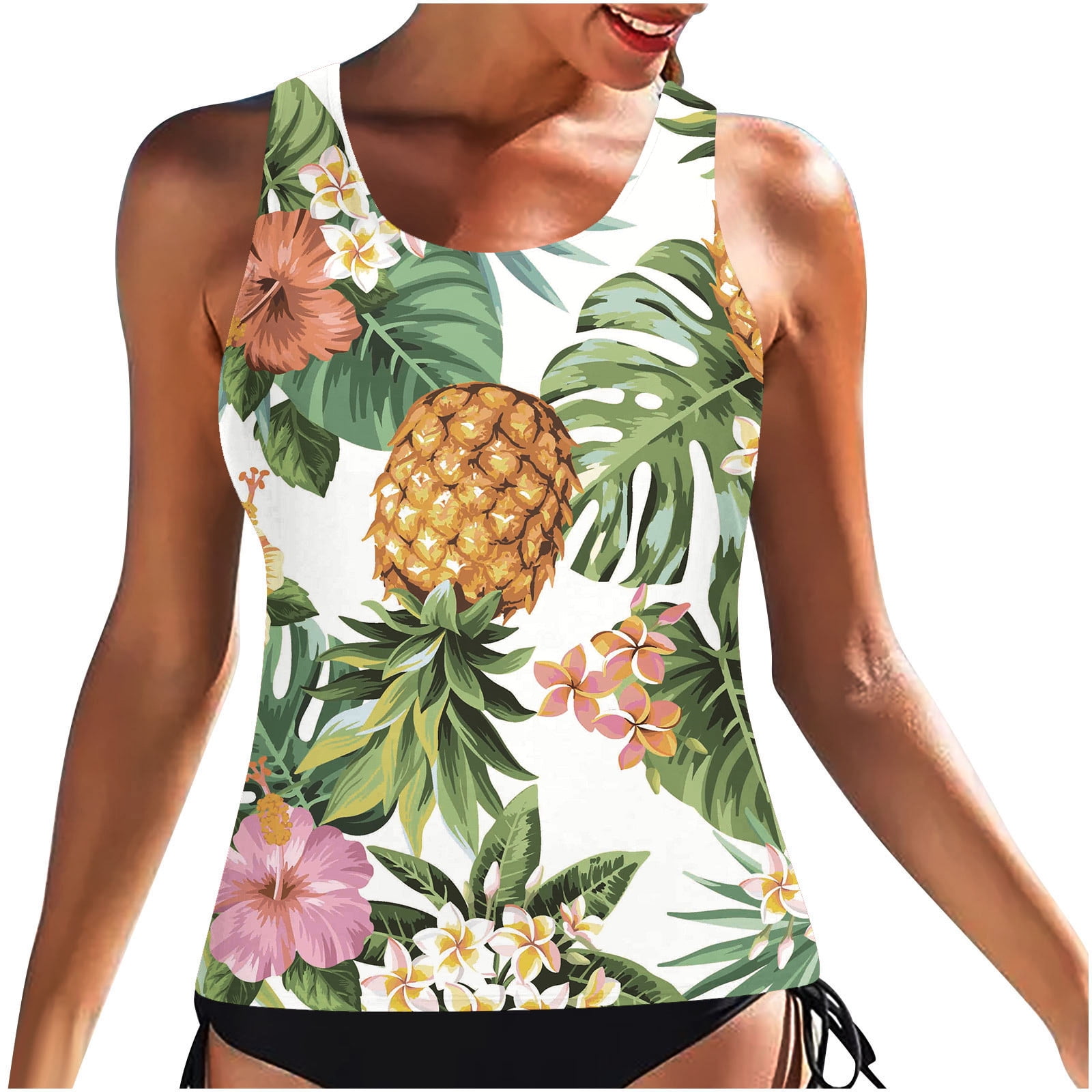 BUIgtTklOP Tankini Swimsuits for Women Clearance,Women Classic Print ...
