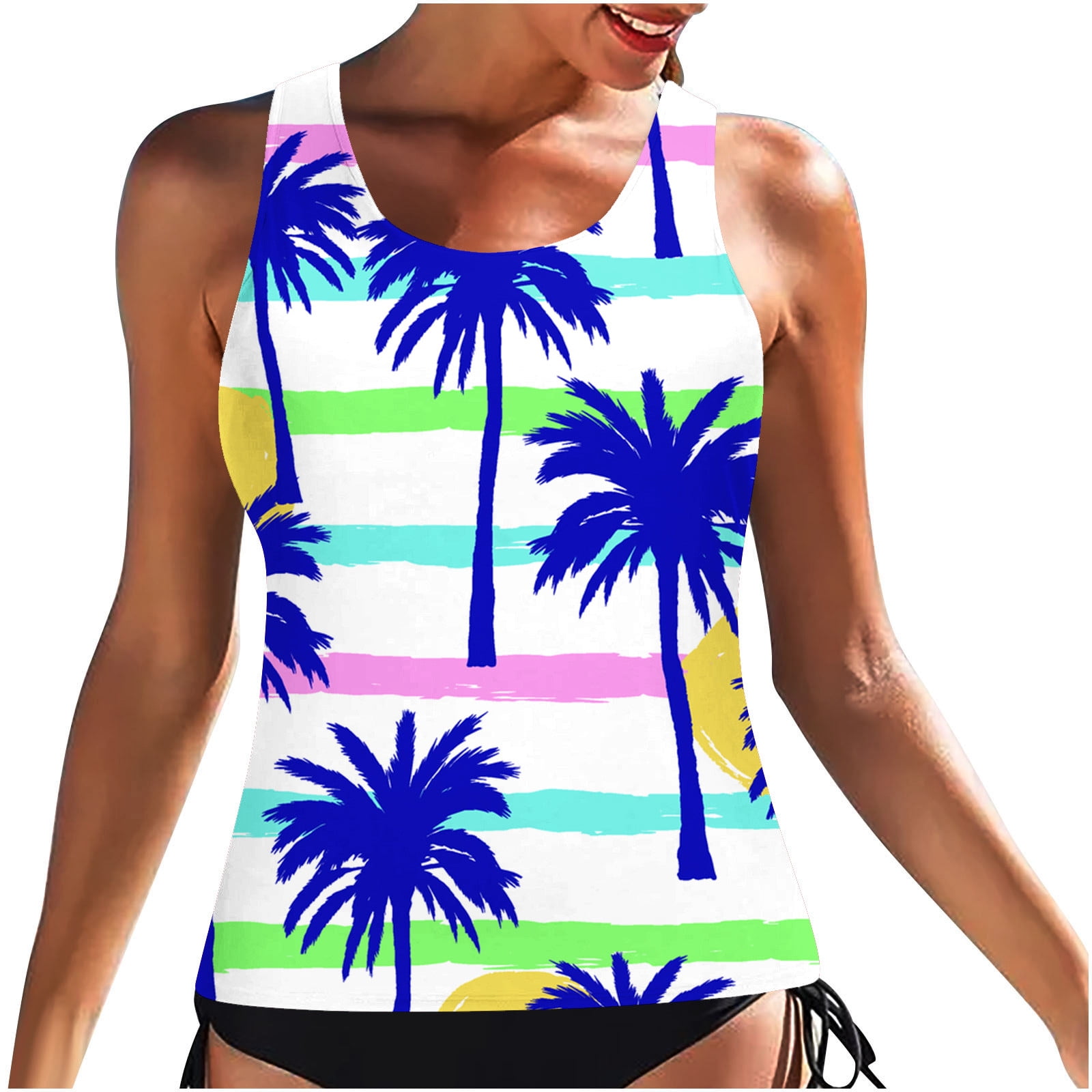 BUIgtTklOP Tankini Swimsuits for Women Clearance,Women Classic Print ...