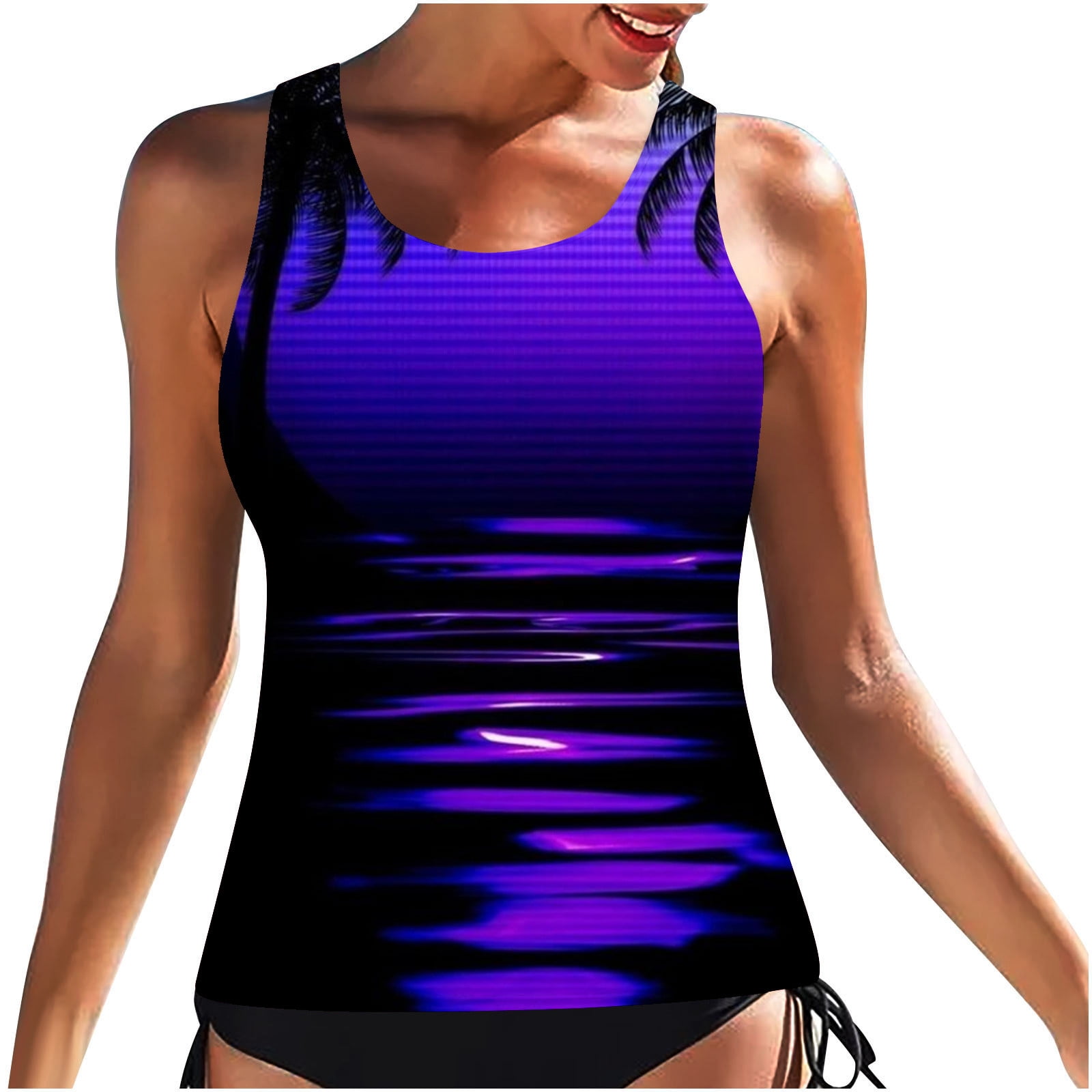 BUIgtTklOP Tankini Swimsuits for Women Clearance,Women Classic Print ...