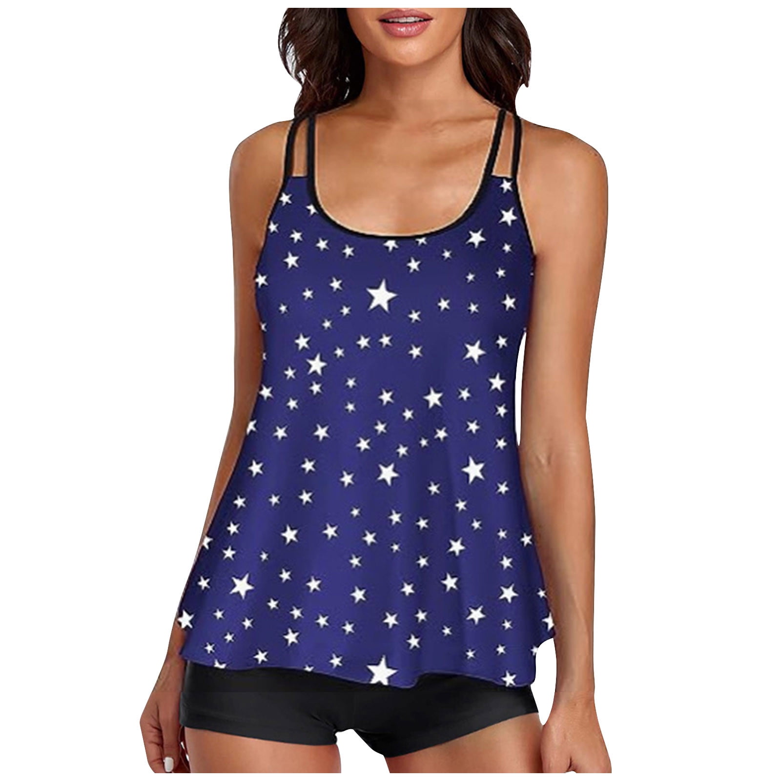 BUIgtTklOP Tankini Swimsuits for Women Plus Szie,Women's Floral Printed ...