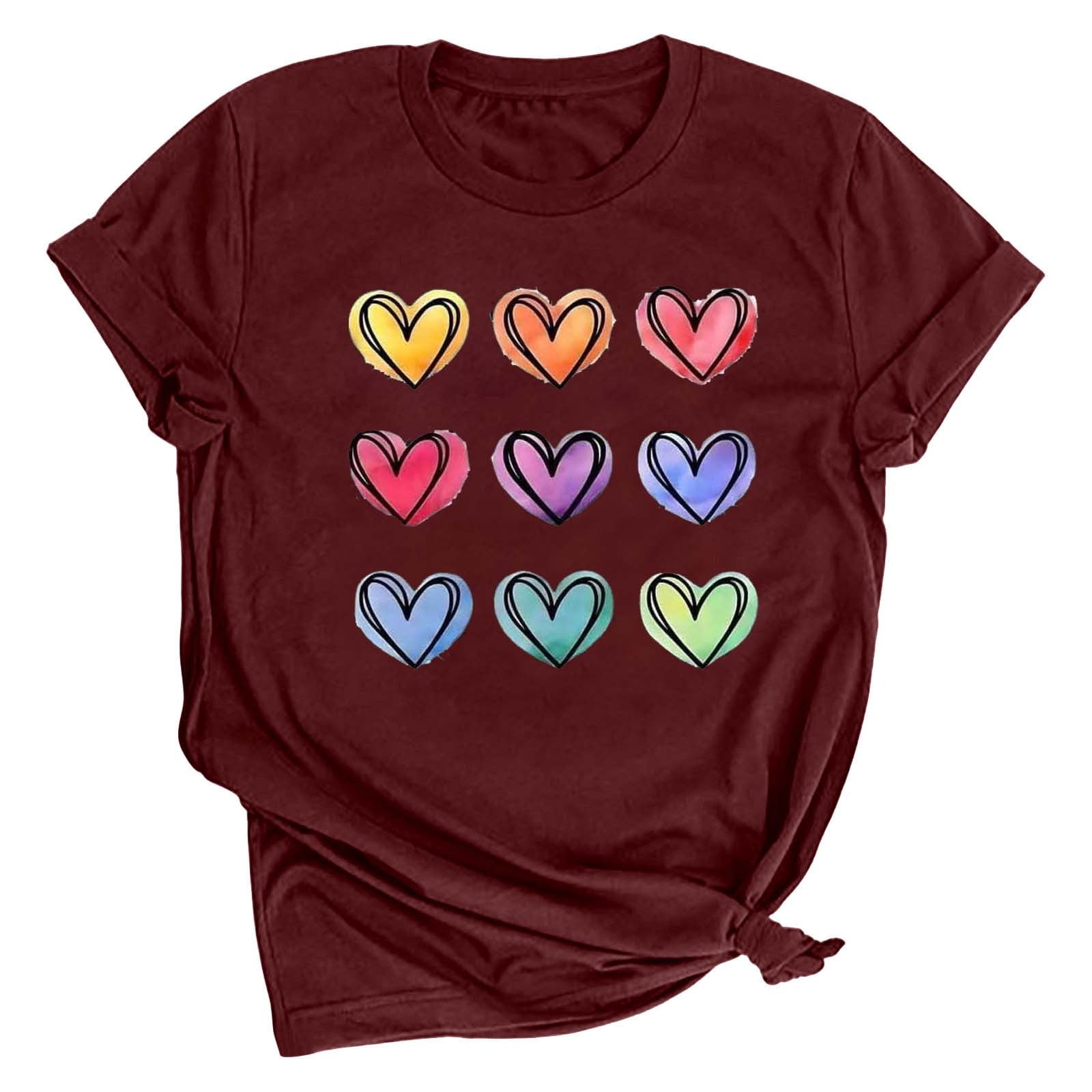 BUIgtTklOP Tops for Women 2024 Clearance Valentine's Day Women's ...