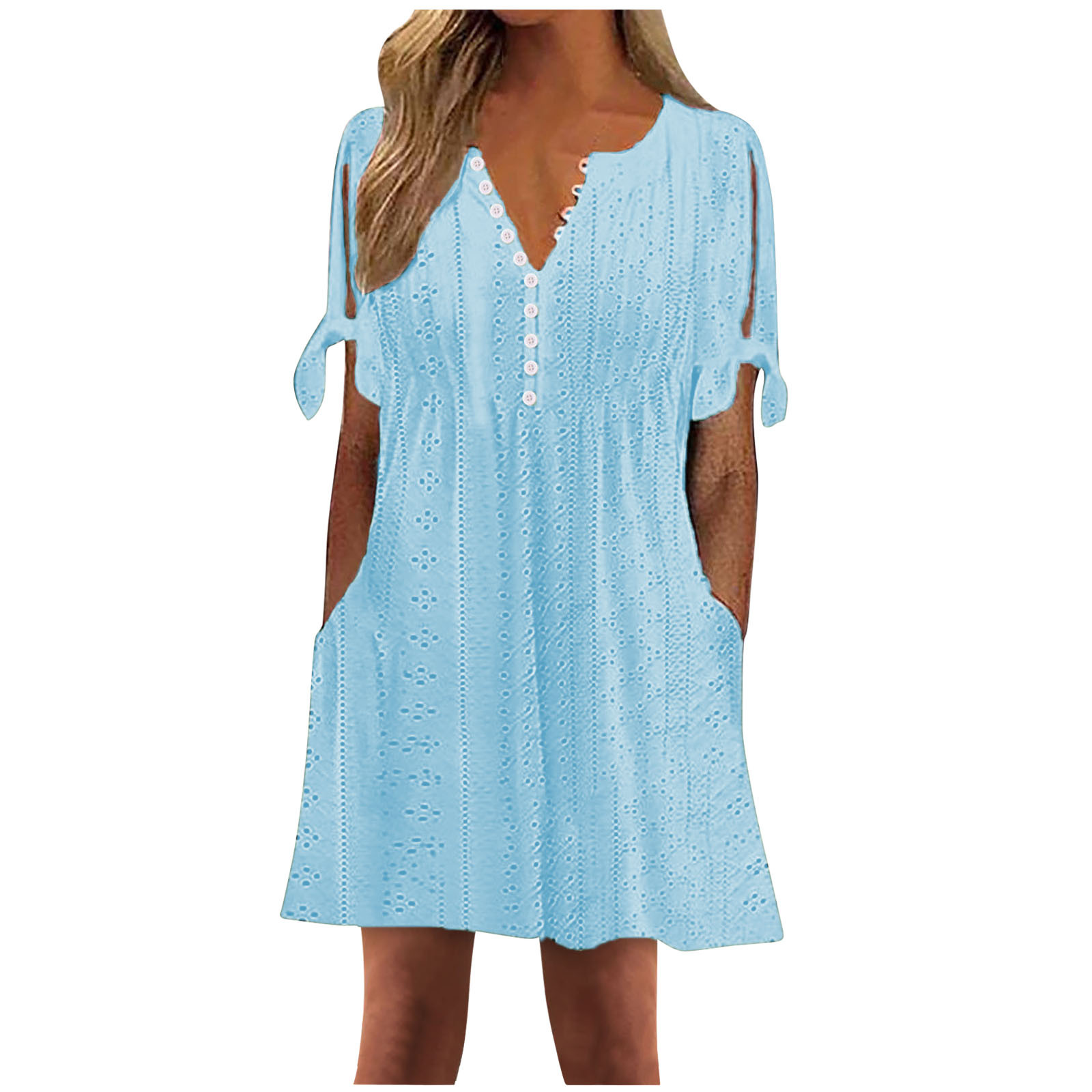 BUIgtTklOP Womens Bohemian Maxi Midi Dress 2024 Trendy Boho Dresses V ...