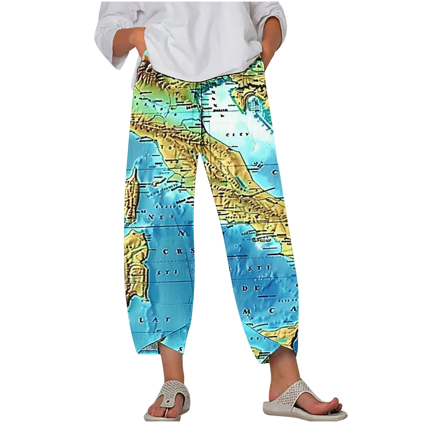 BUIgtTklOP no boundaries Women's Plus Size Vintage Wide Leg Pants ...