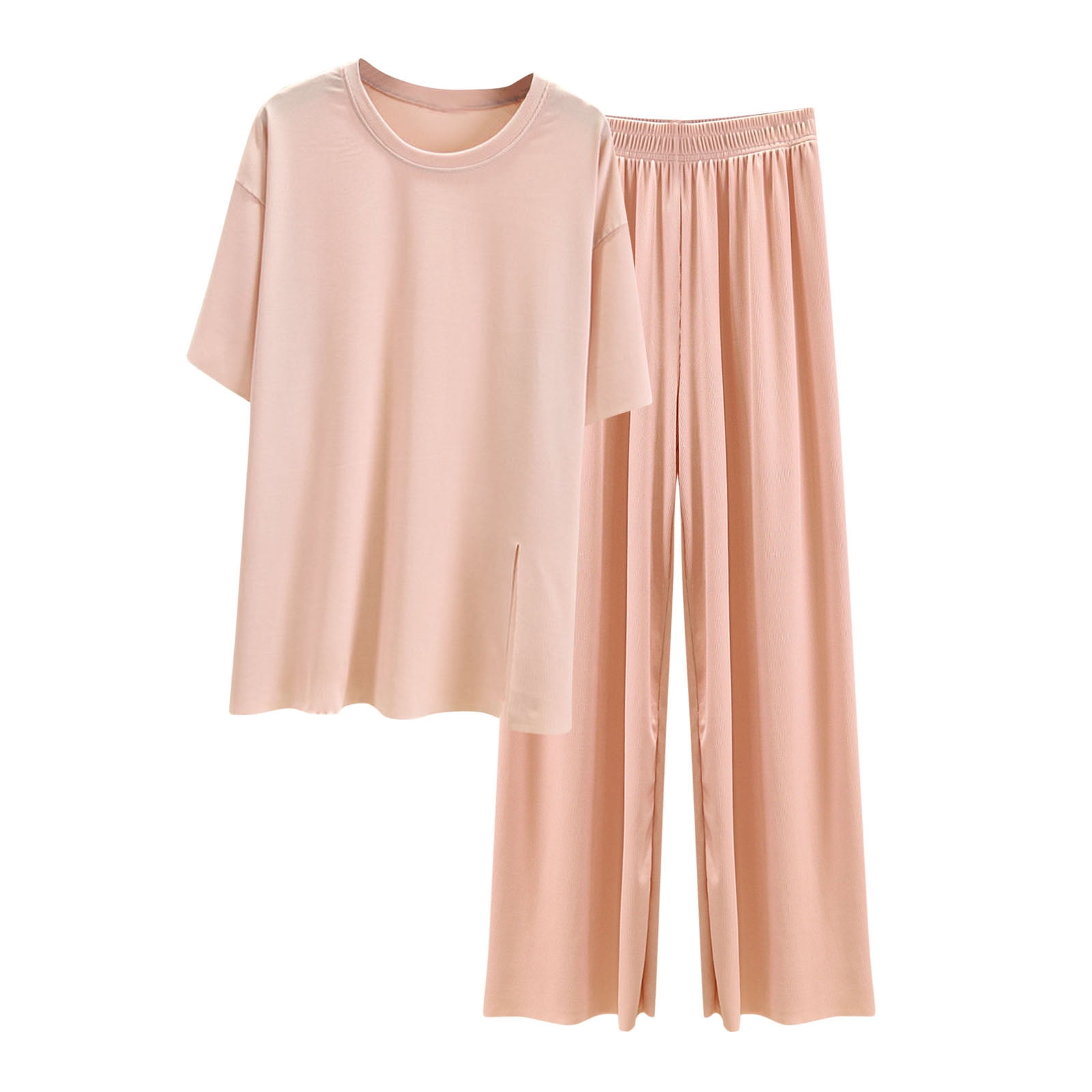 BUIgtTklOP no boundaries Women's 2 Piece Outfits Short Sleeve Tshirt ...