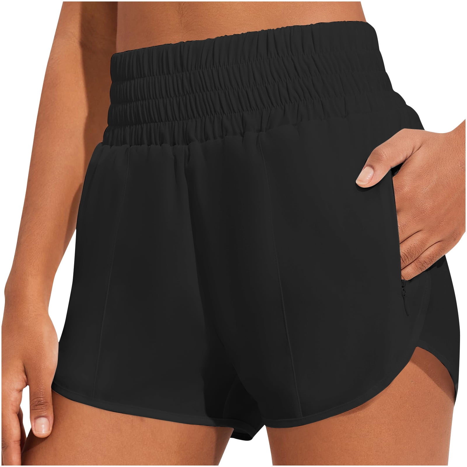 Buigttklop Women'S Athletic Shorts for Women Running Workout Gym Short ...