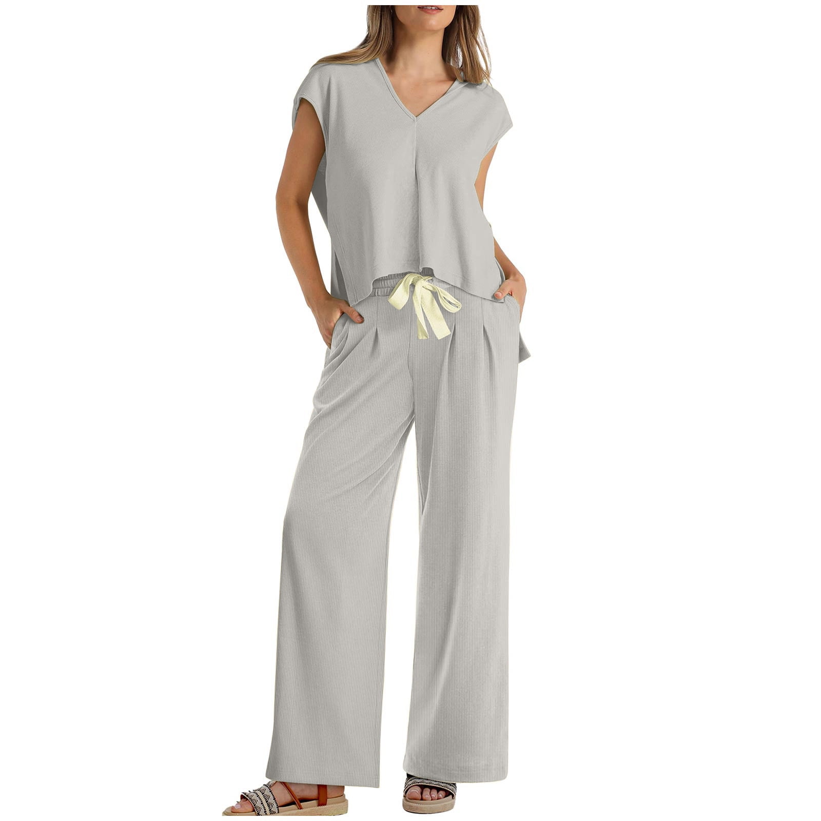 BUIgtTklOP no boundaries Women's Two Piece Outfits Summer Lounge Sets ...