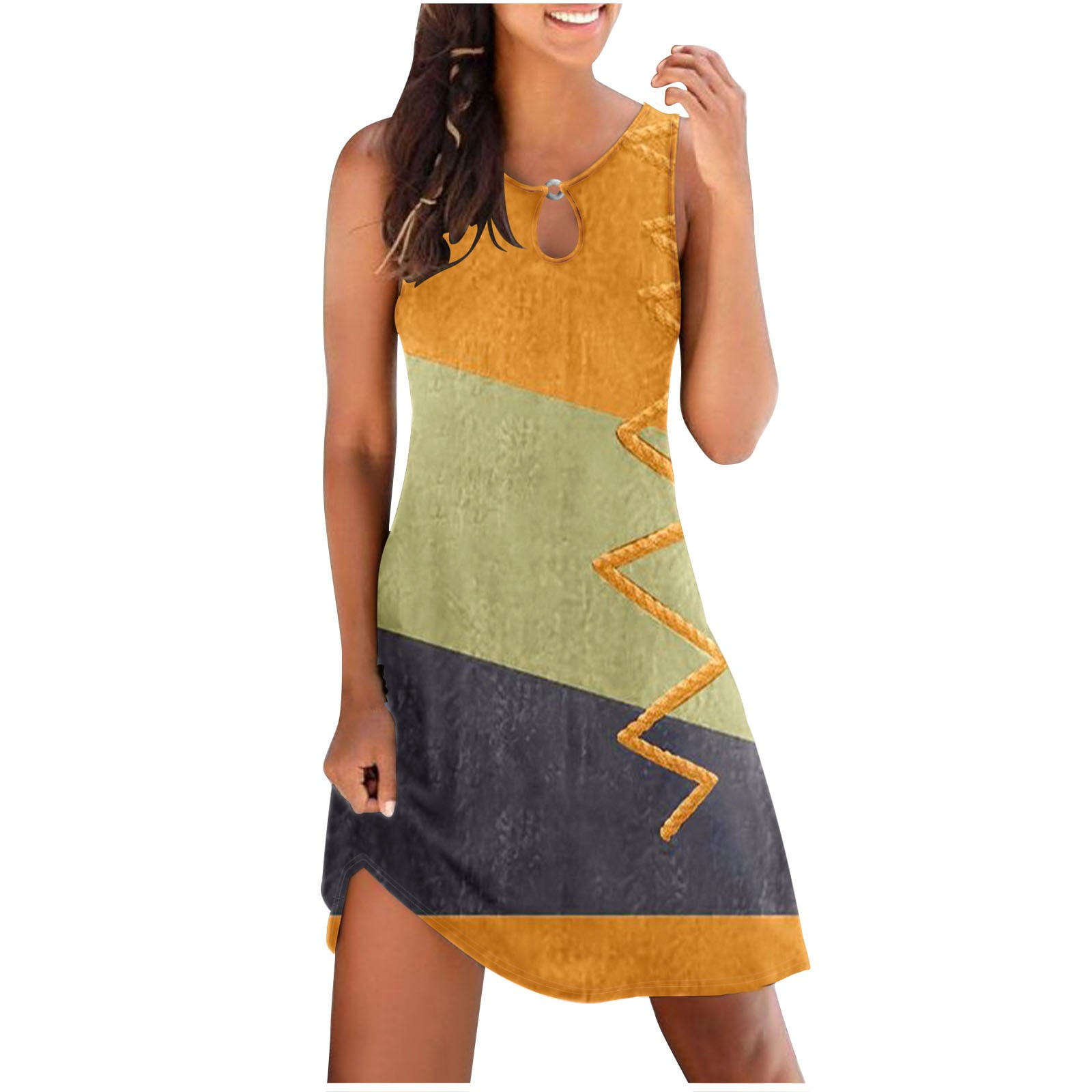 BUIgtTklOP time & tru Summer Dresses for Women 2024 Casual Trendy ...