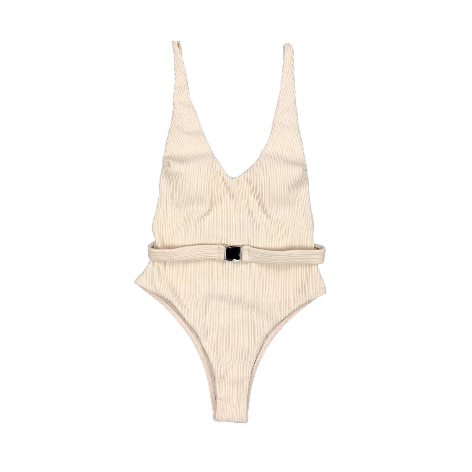 BUIgtTklOP Women's One Piece Swimsuit Ribbed Open Back Bathing Suit ...