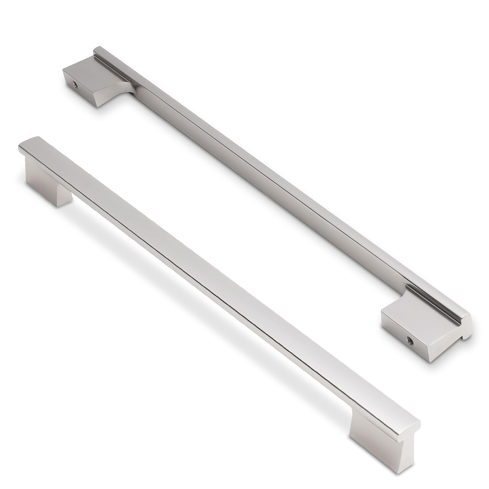 BUKOBYHE 10 Pack 10 Inch Cabinet Pulls Brushed Satin Nickel Kitchen ...